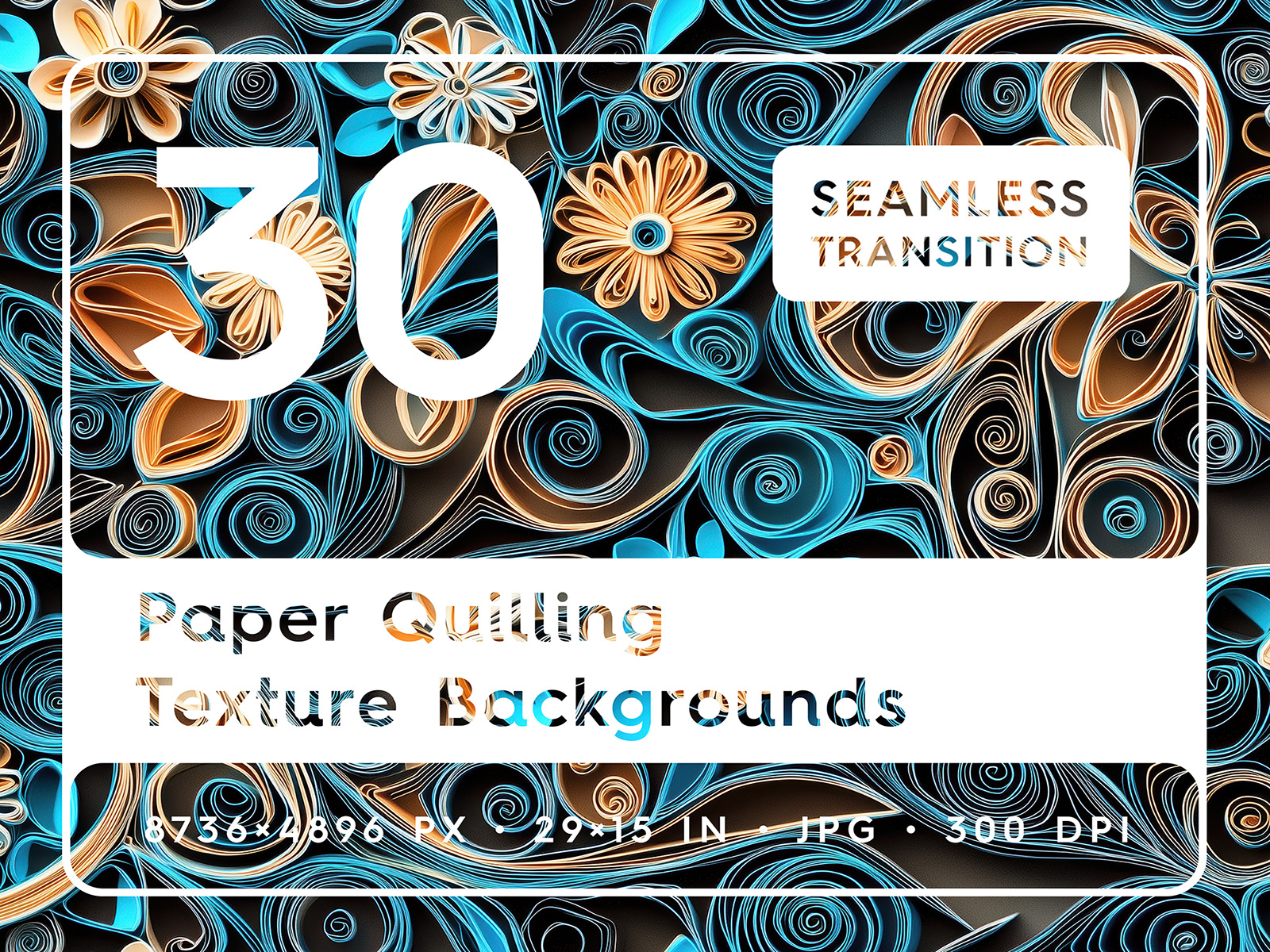 30 Paper Quilling Texture Backgrounds by Alexander Nedviga on Dribbble