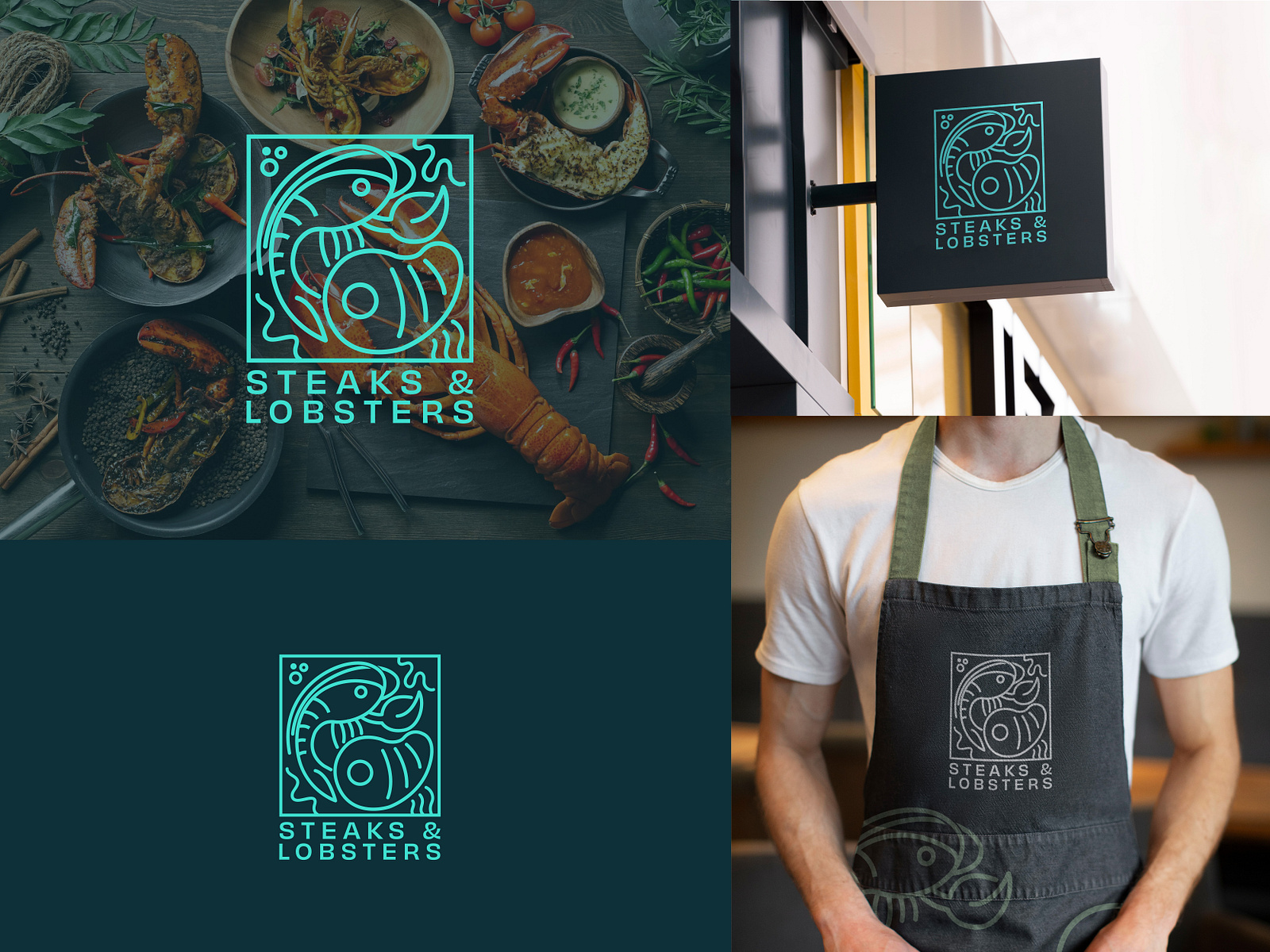 Logo Branding - Steak & Lobster by Udara Jayasanka on Dribbble