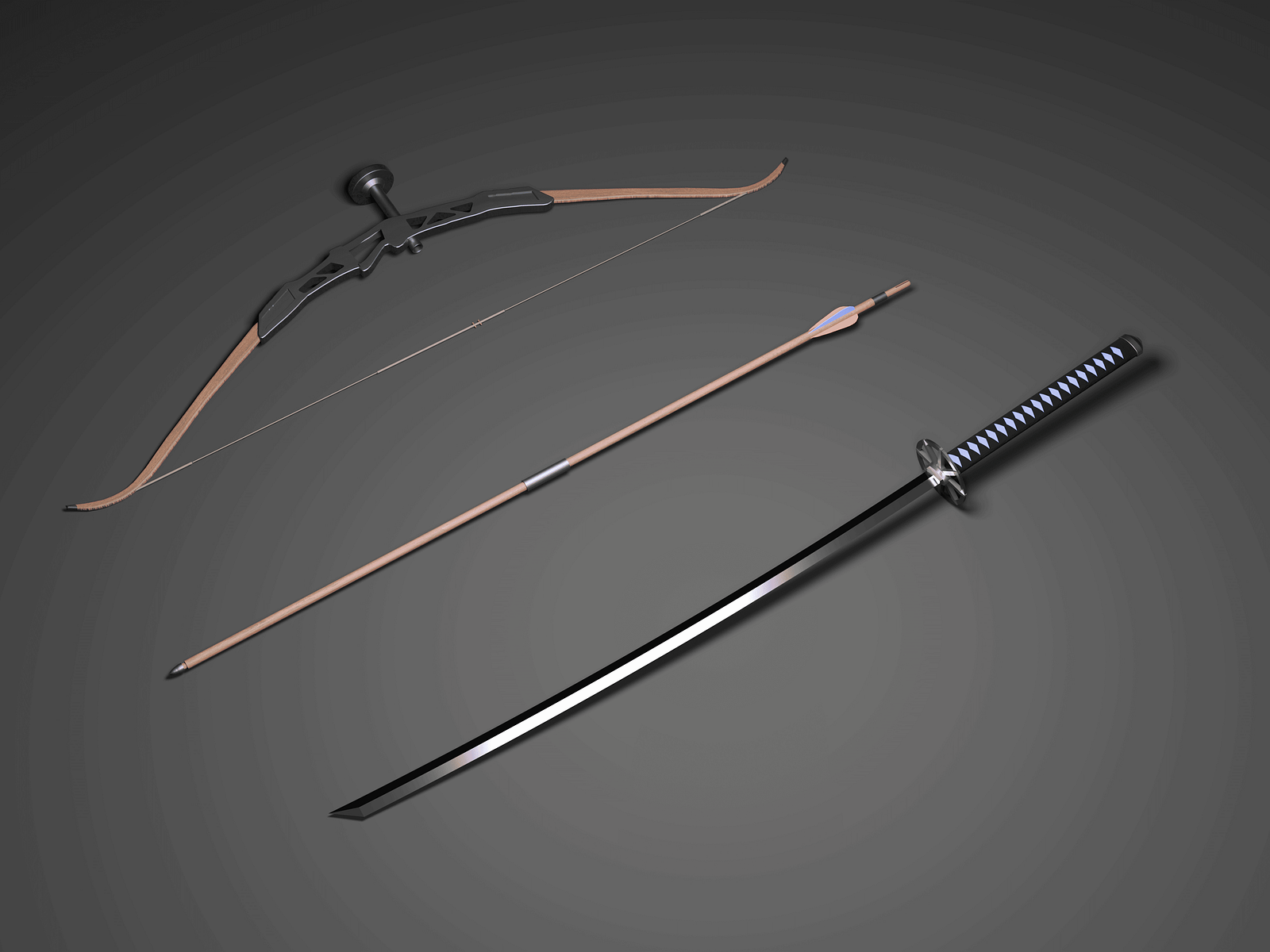 Sword, Bow and Arrow by Zion on Dribbble