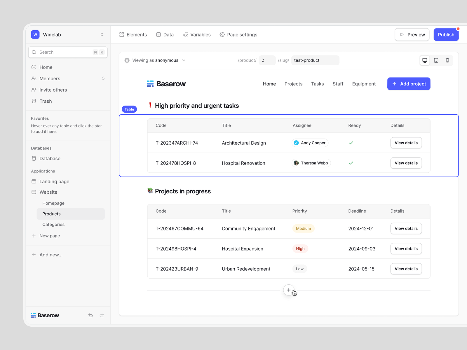 Baserow — Application Builder 🏗️ by Michał Roszyk for widelab on Dribbble Baserow — Application Builder 🏗️ by Michał Roszyk for widelab on Dribbble