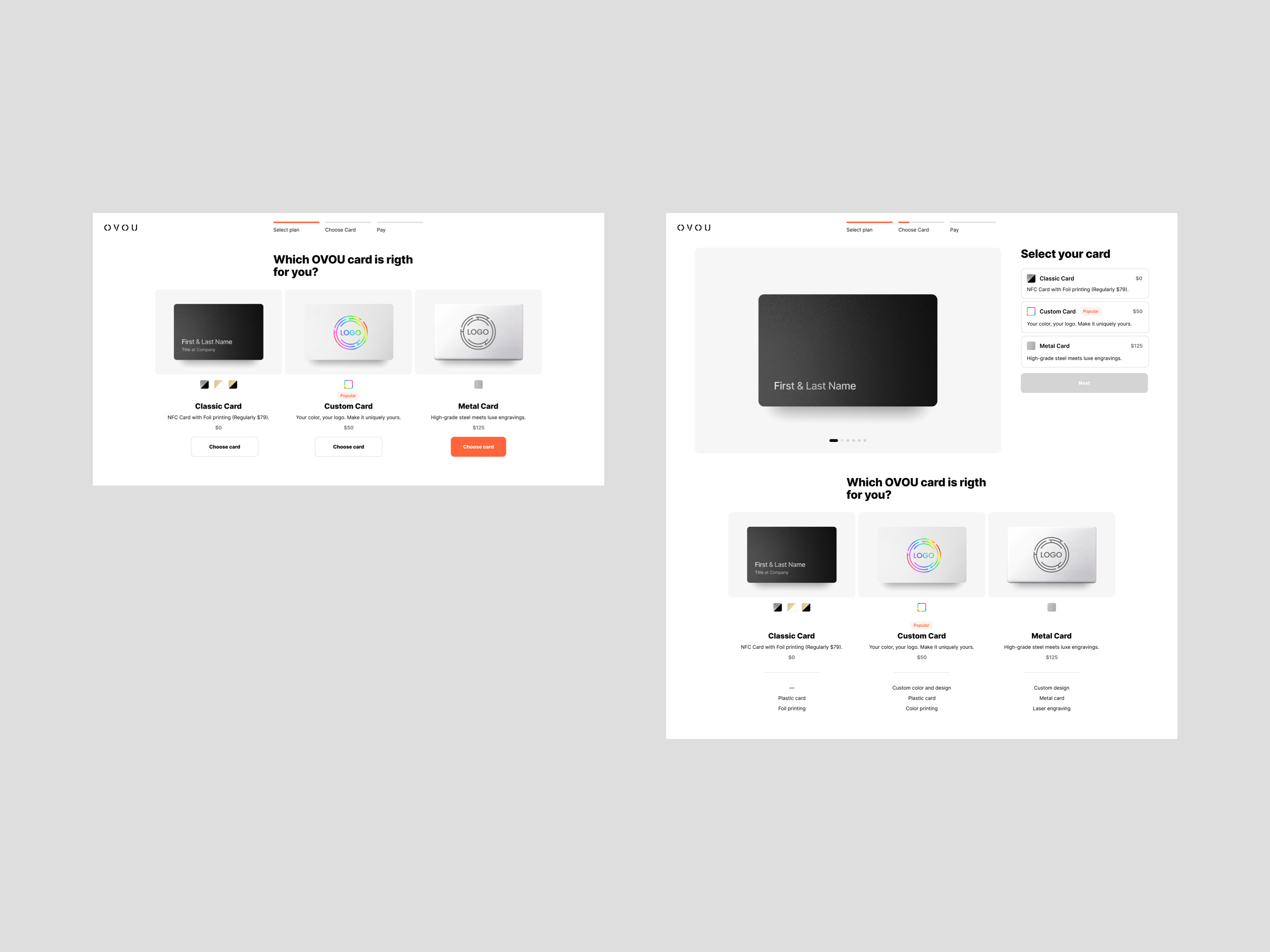 NFC card Customizer. Configurator. Custom Digital Business Cards by ...