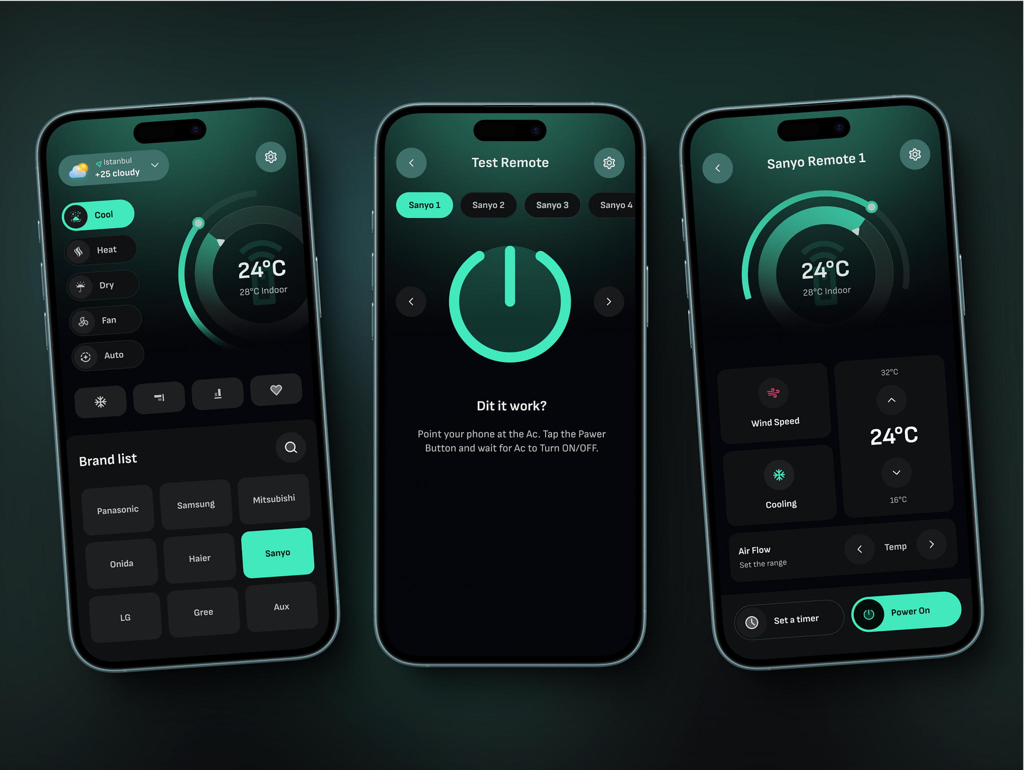 Smart AC Remote Control Mobile App by Farhan ahmed Jibon on Dribbble