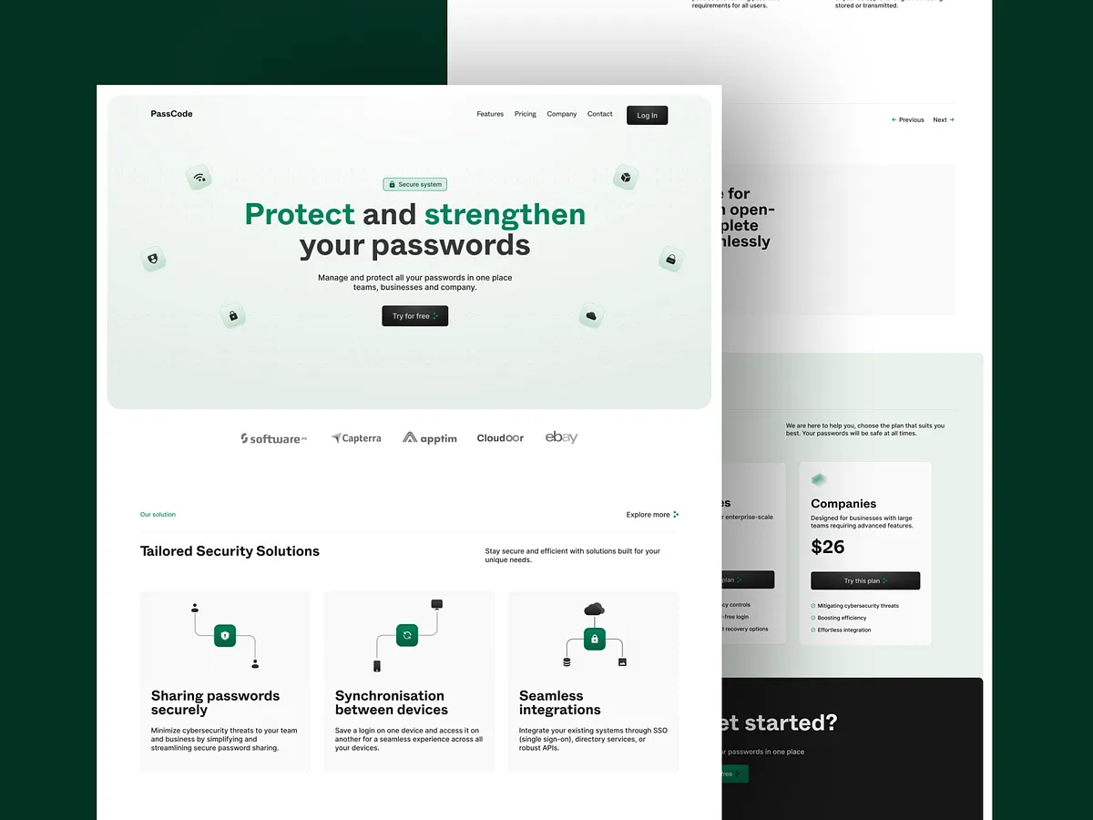 Browse thousands of Security System Website images for design inspiration | Dribbble