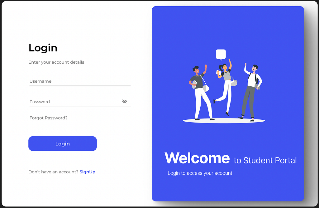 Login Screen for Student/Education Portal by Pallavi Bhatt on Dribbble