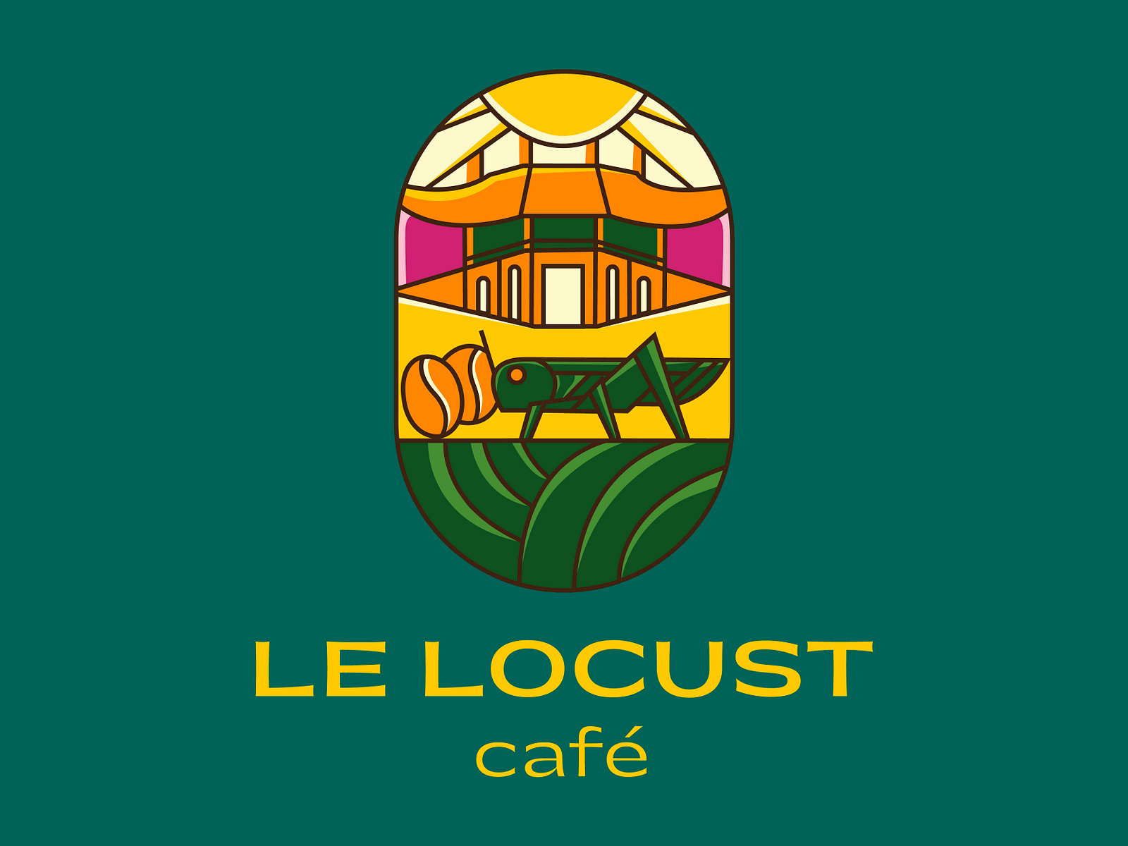 [LOGO DESIGN] LE LOCUST CAFE by Kaiza Design Agency on Dribbble