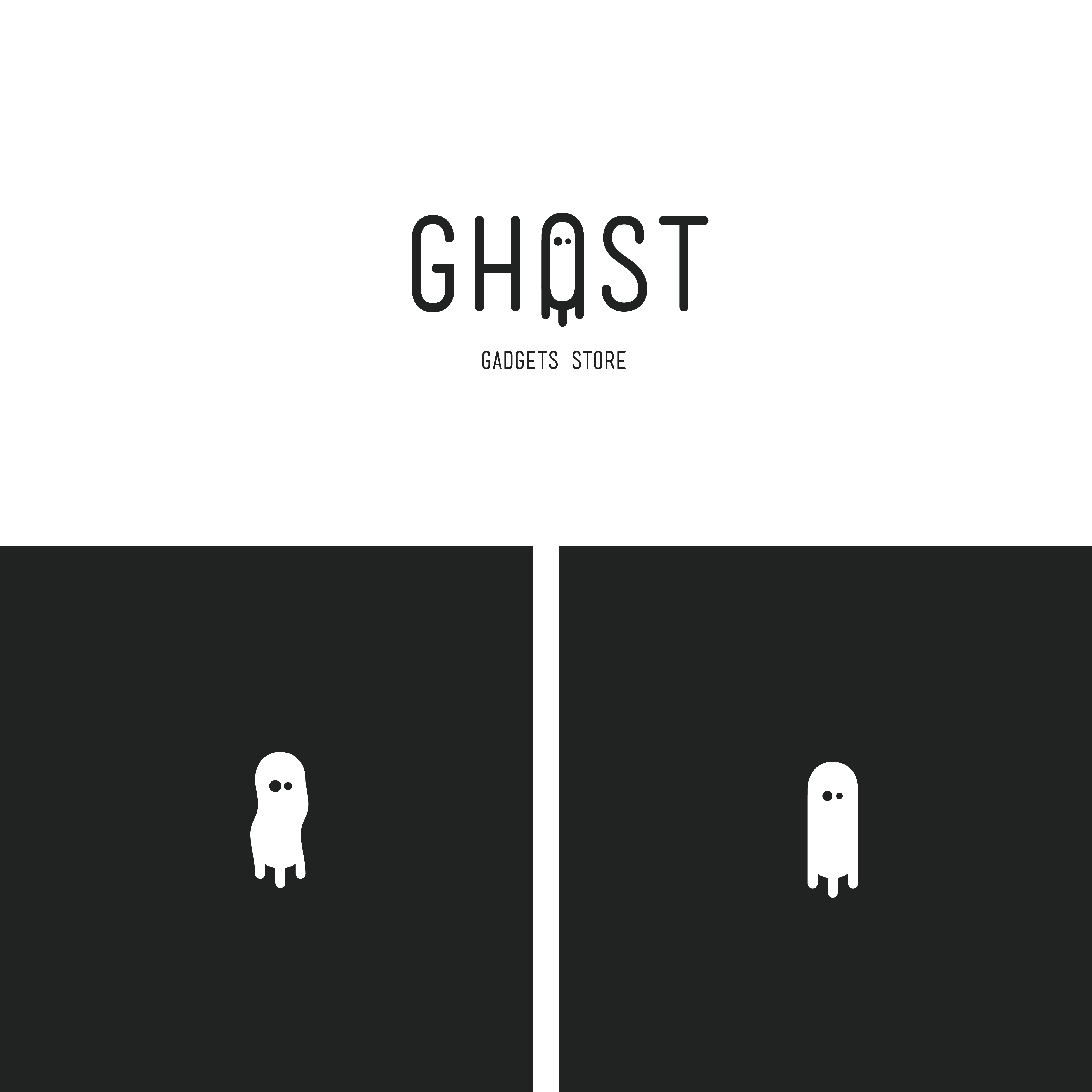 Ghost logotyper by the_invisible_dot on Dribbble