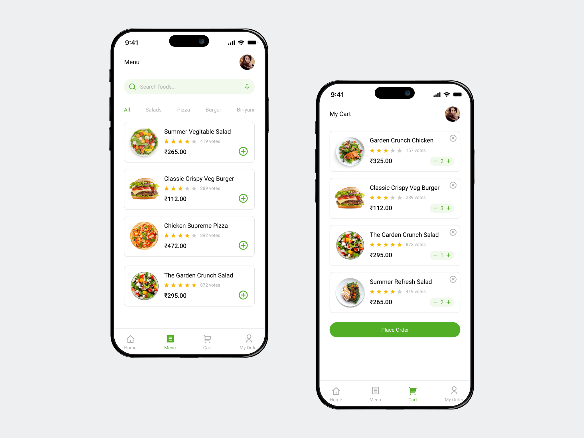 Restaurant Menu App by Anoop V R on Dribbble