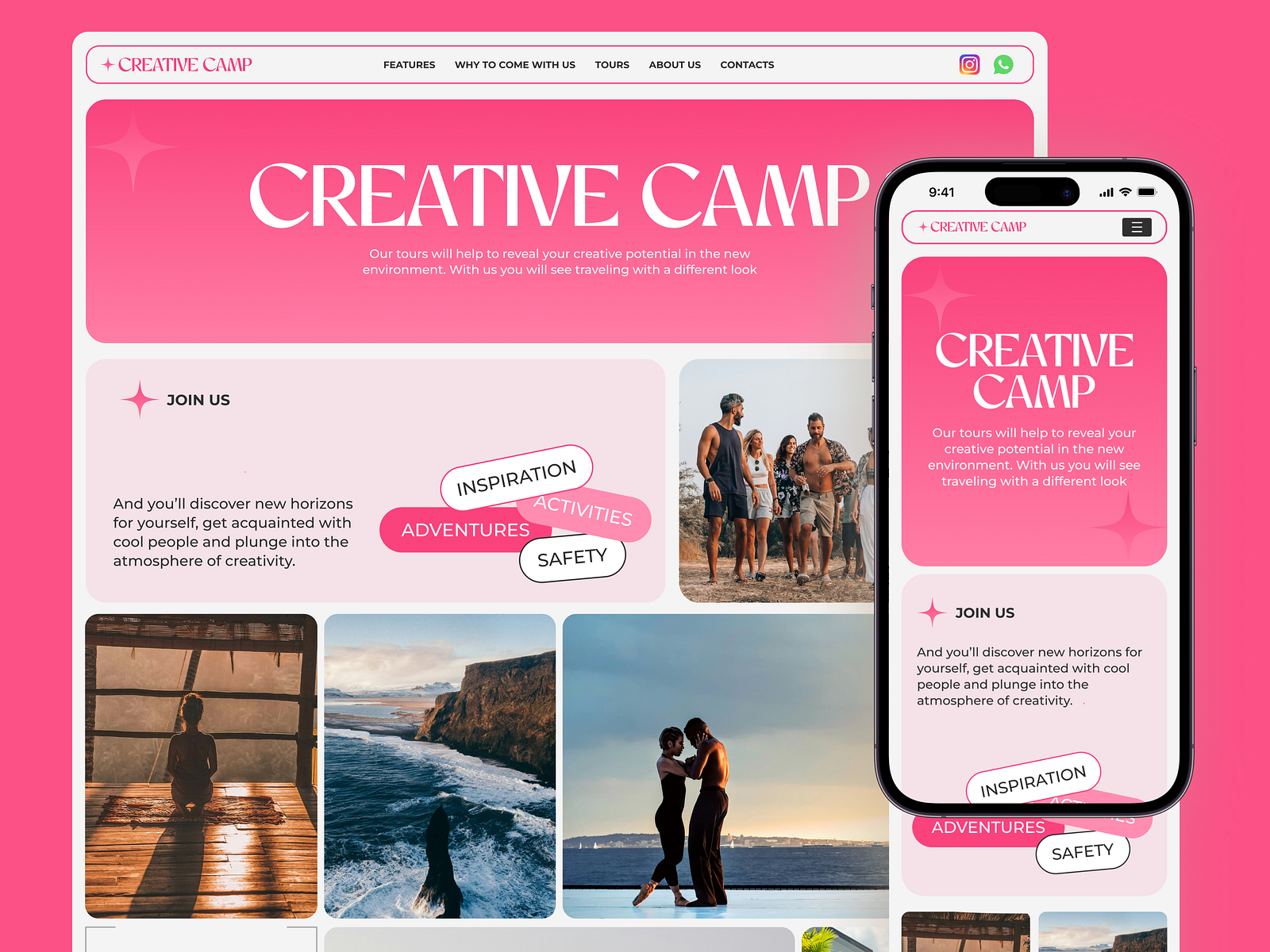 Creative Camp Website Design by Veronika on Dribbble
