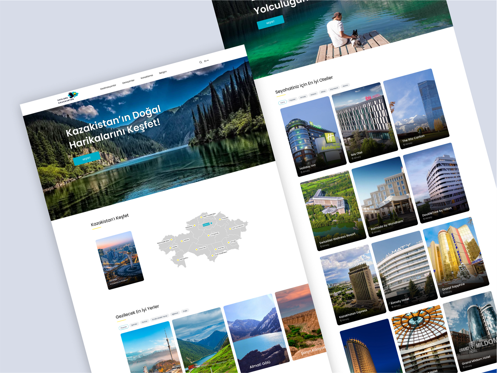 Modern Travel Guide UI: Explore Countries with Ease by Buse Arseven on ...