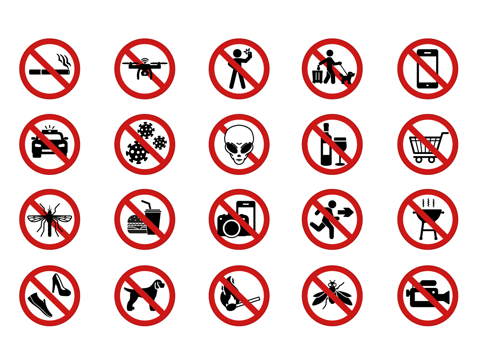 Prohibitory Road Signs by Yuliia Doronenkova on Dribbble