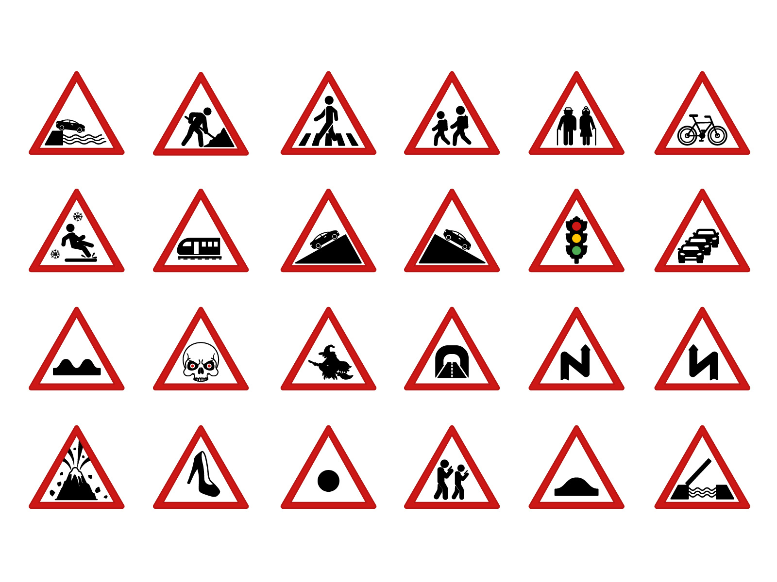 Prohibitory Road Signs by Yuliia Doronenkova on Dribbble