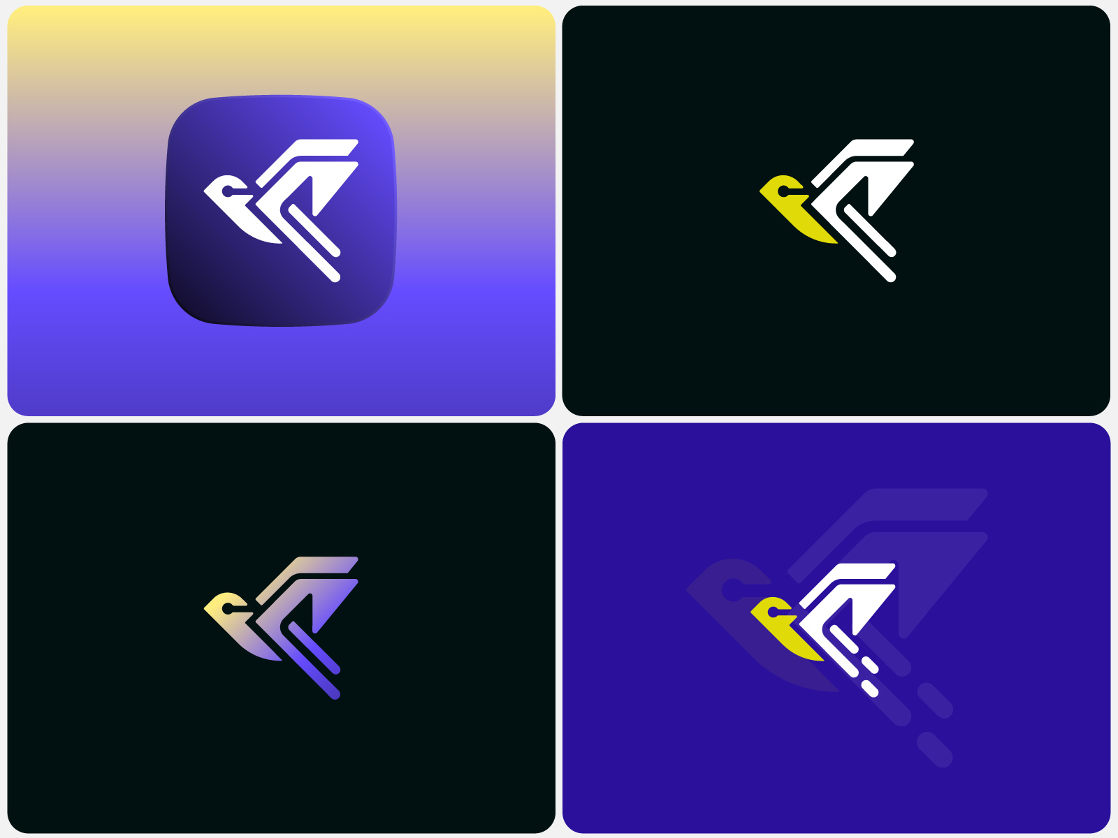 Bird logo design, Tech, Technology, App logo, icon by Md Humayun Kabir ...