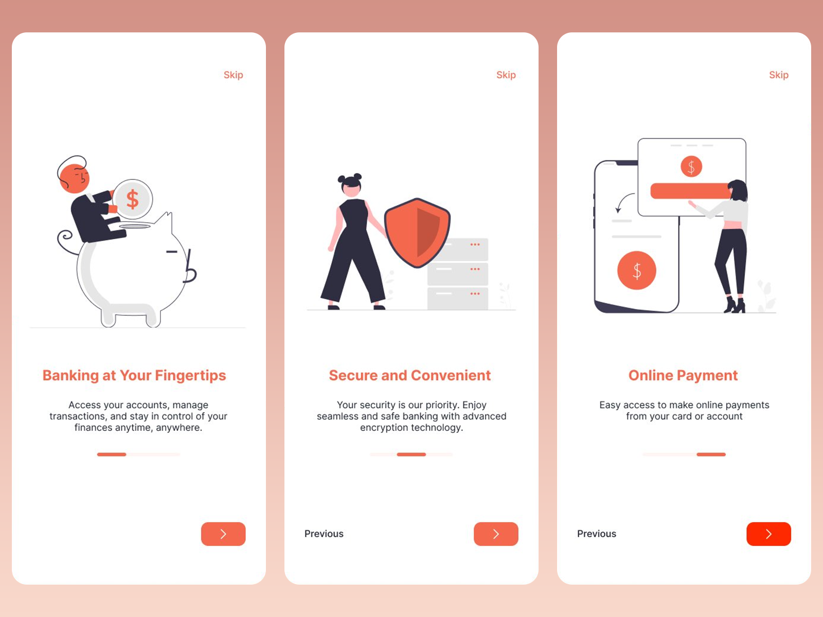 Mobile Banking App: UI Design by Yannick Blanchette on Dribbble