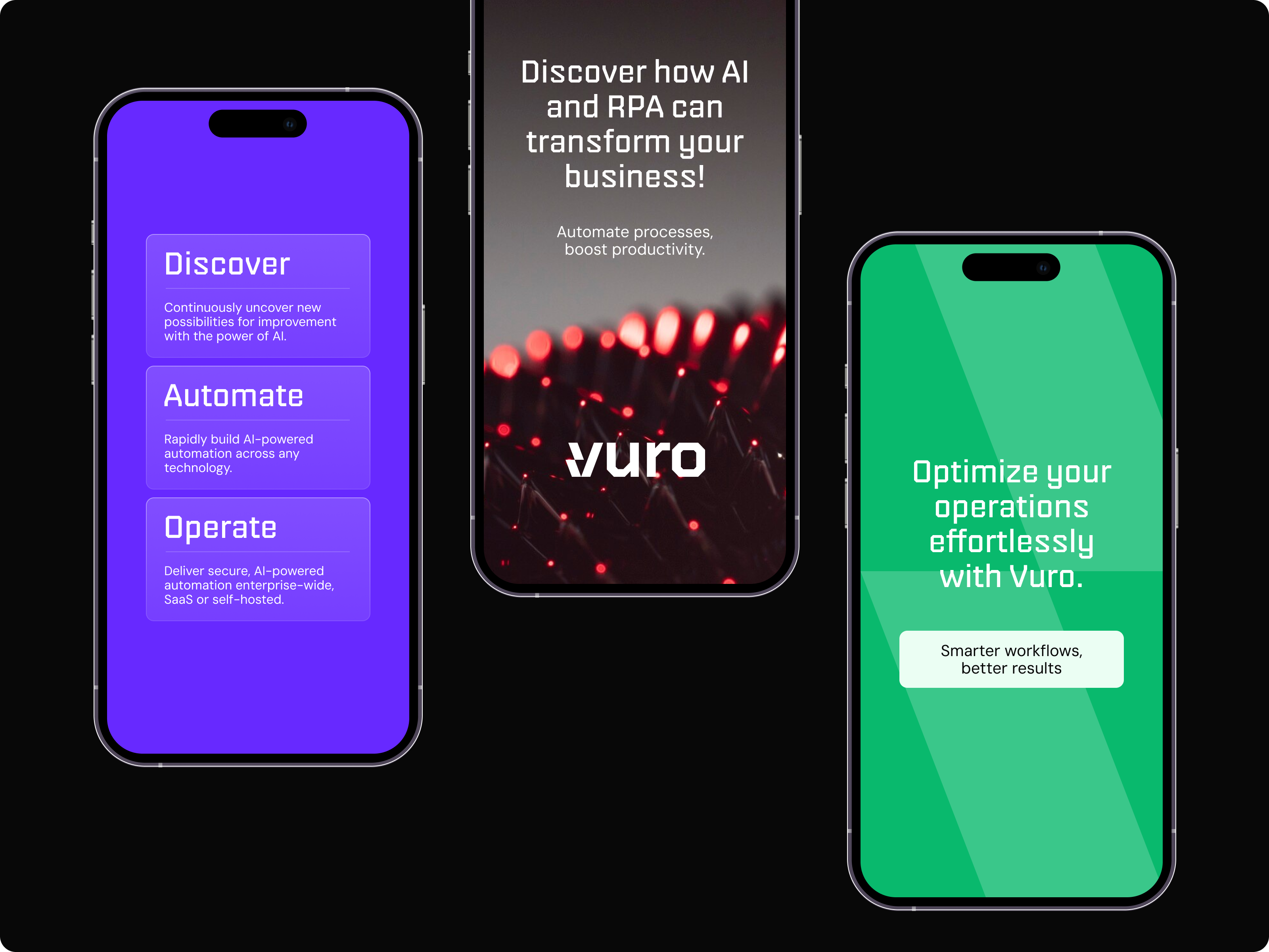 Vuro – Branding for AI-Powered Business Automation by Outcrowd on Dribbble