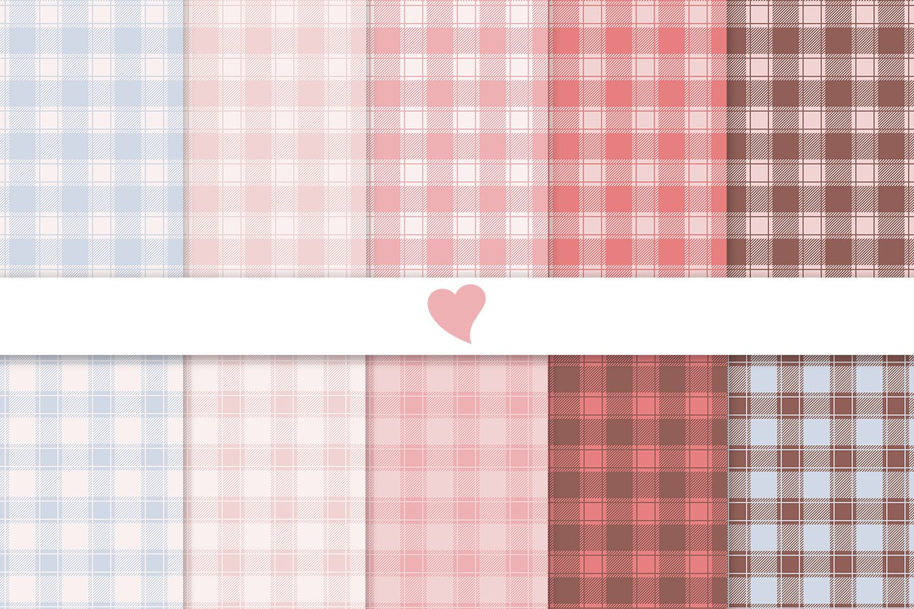 Blushing dawn seamless paper patterns by Celebrately Graphics. CF ID ...