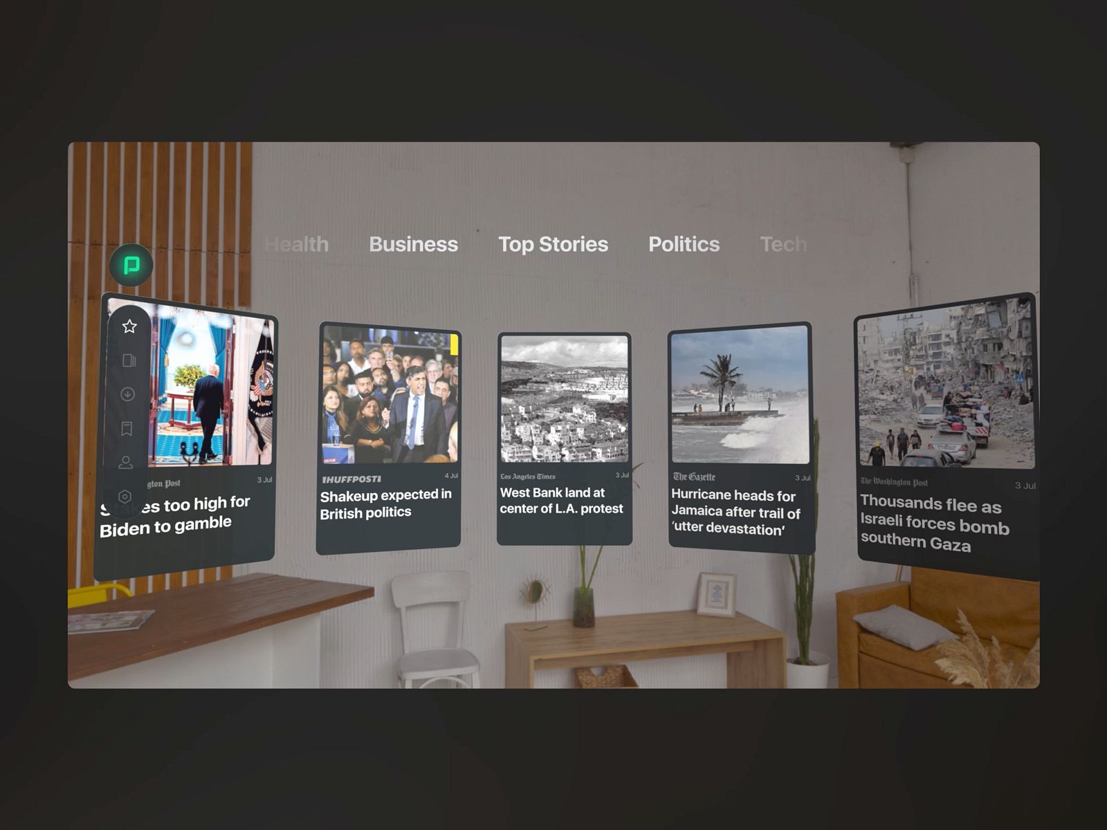 Apple Vision Pro AR News App by Tibor Tovt for The Digital Panda on ...