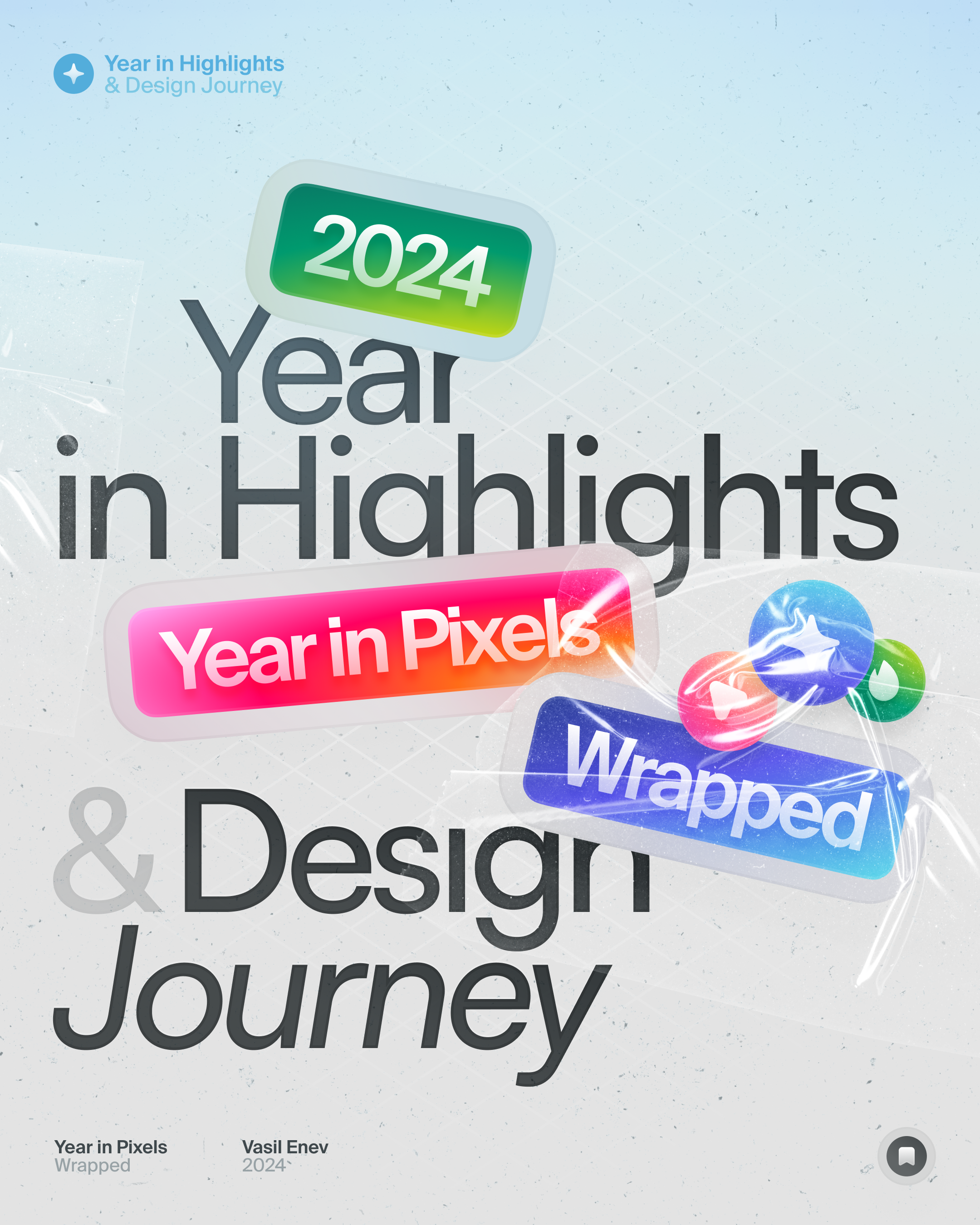 2024 🥳 Year in Pixels #WRAPPED by Vasil Enev on Dribbble