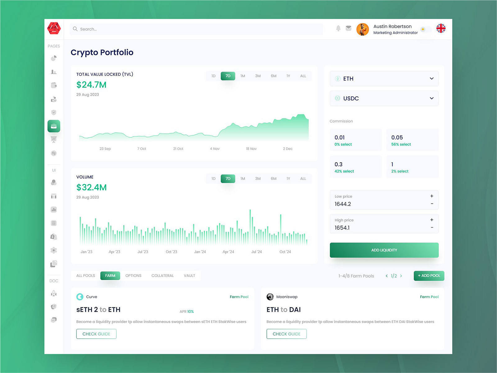 Crypto Portfolio Dashboard by Extej UI UX Design Agency on Dribbble