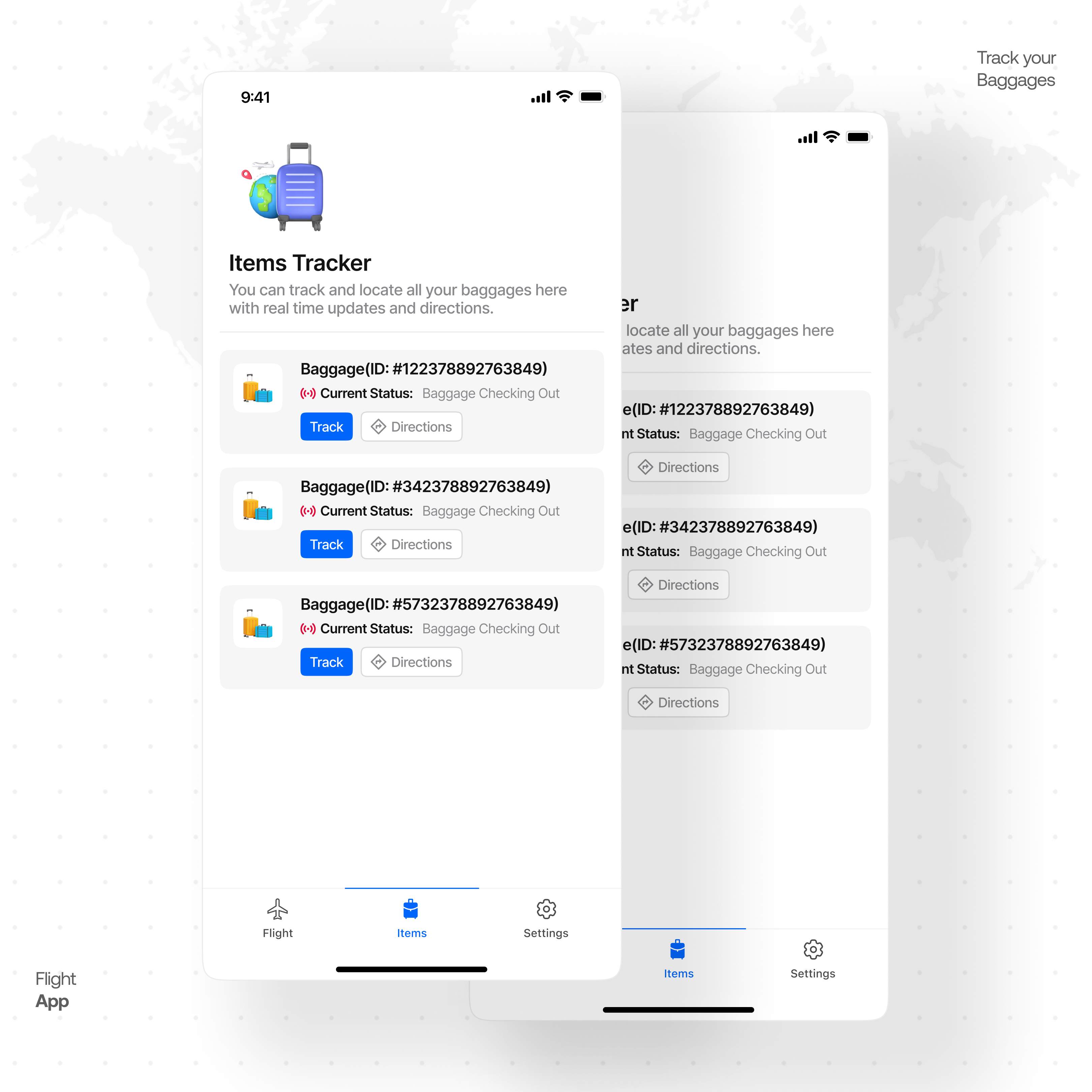 Baggage Tracker App by Stephen Sowunmi on Dribbble