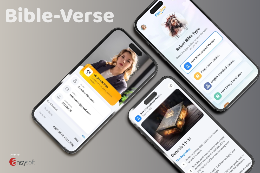The mobile app named "Bible-Verse" has been designed by Ansysoft by ...