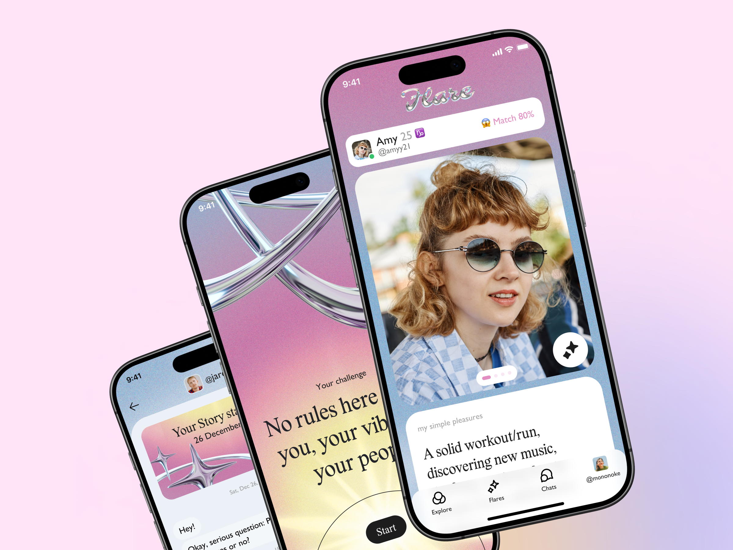 Flare – Mobile Dating App UI UX Design by Phenomenon Product for ...