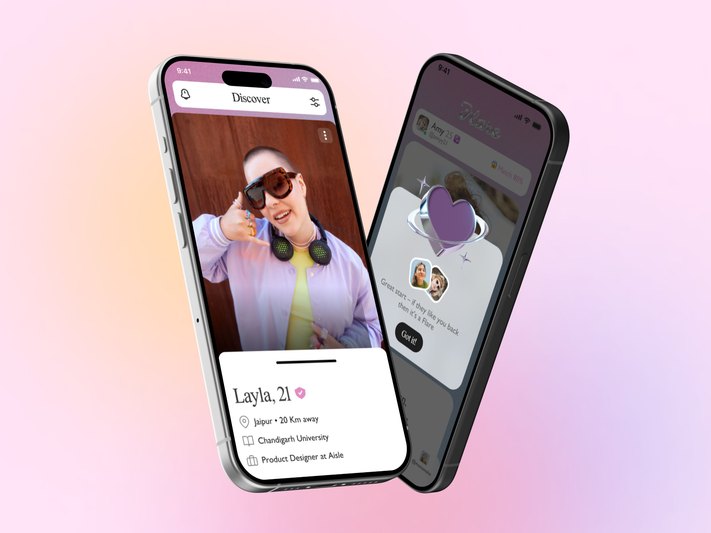 Flare – Mobile Dating App UI UX Design by Phenomenon Product for ...