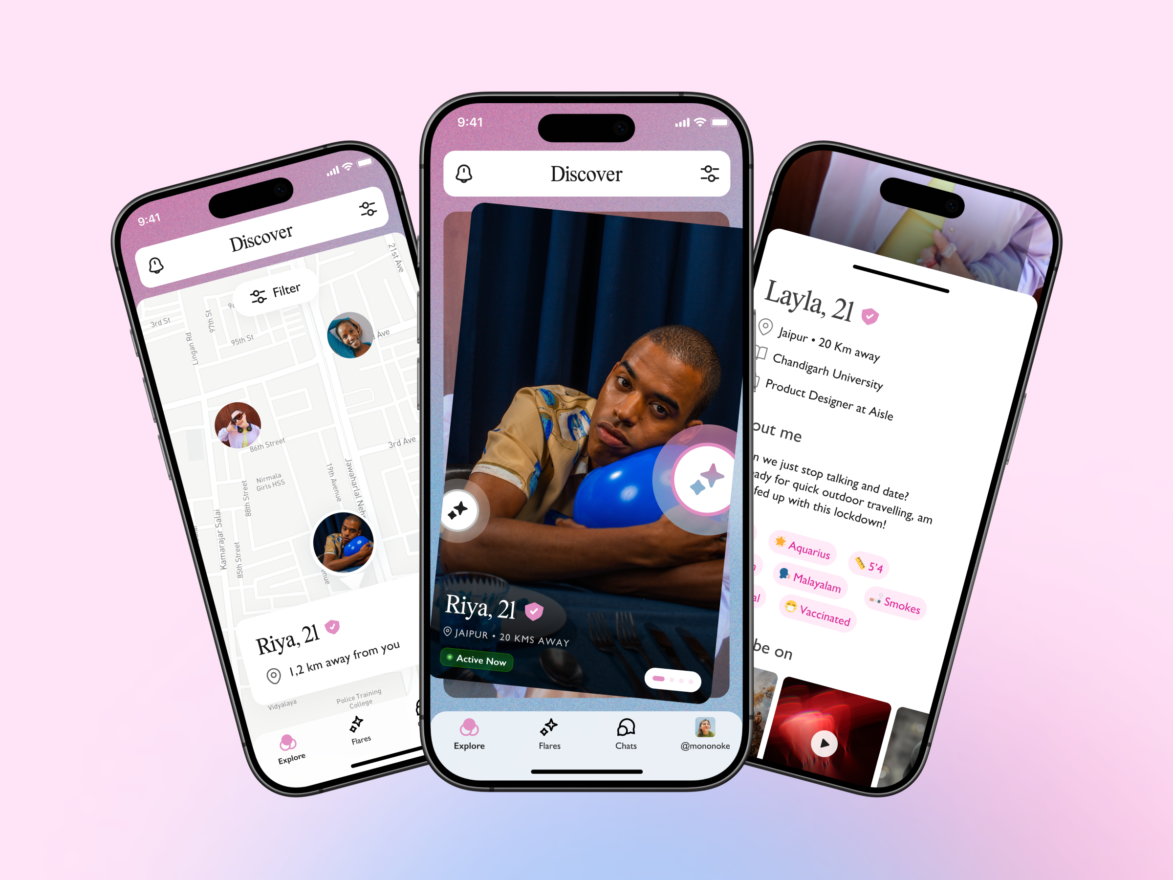 Flare – Mobile Dating App UI UX Design by Phenomenon Product for ...