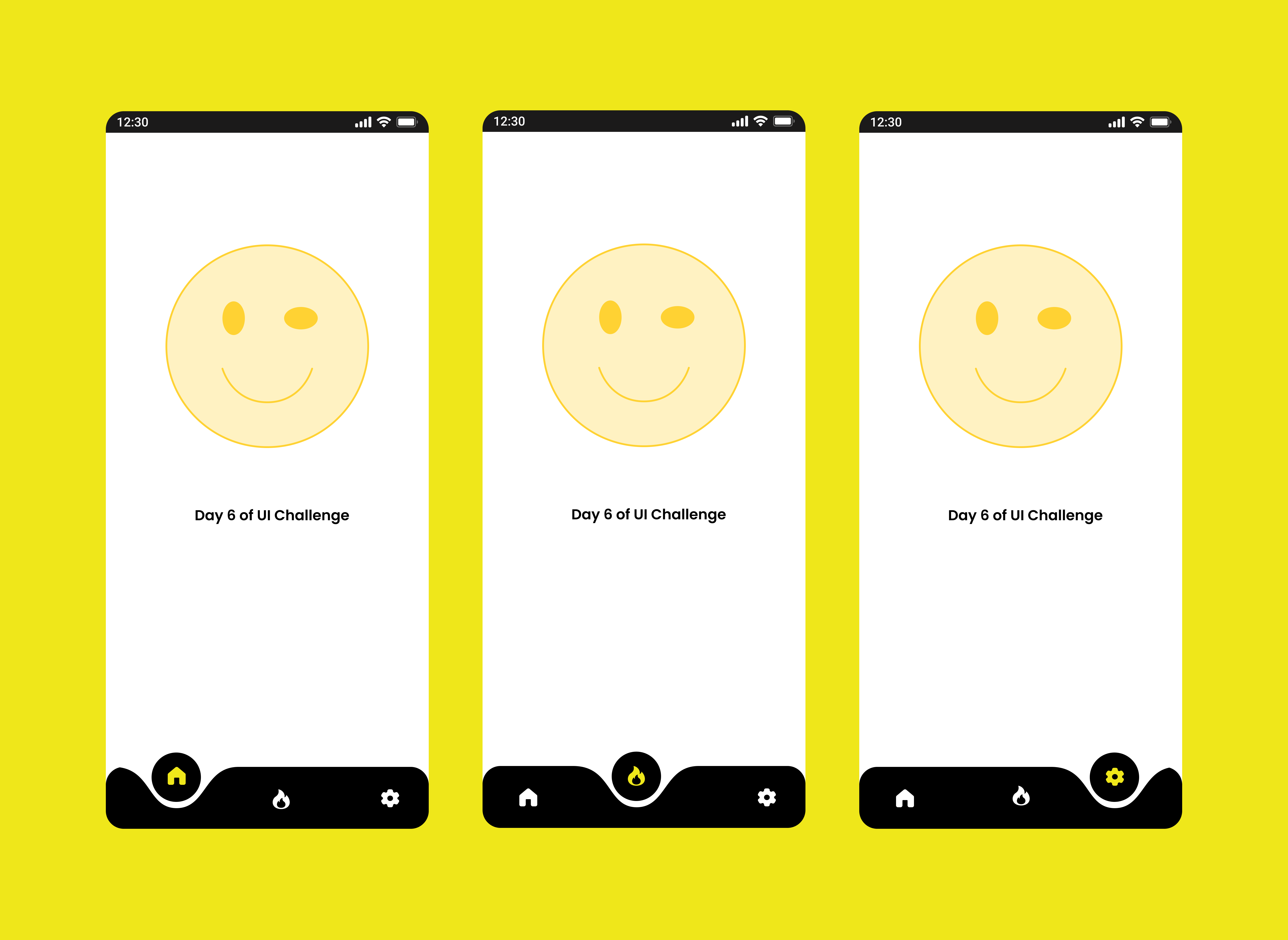 Day 6: Animated Menu Bar by Nithya on Dribbble
