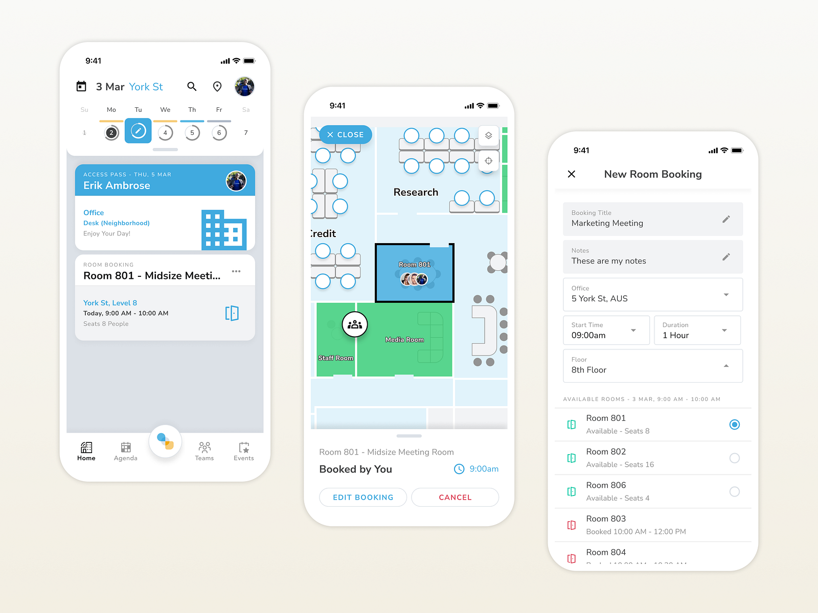Room Booking | Coworking Space Reservation Management System by Effy ...