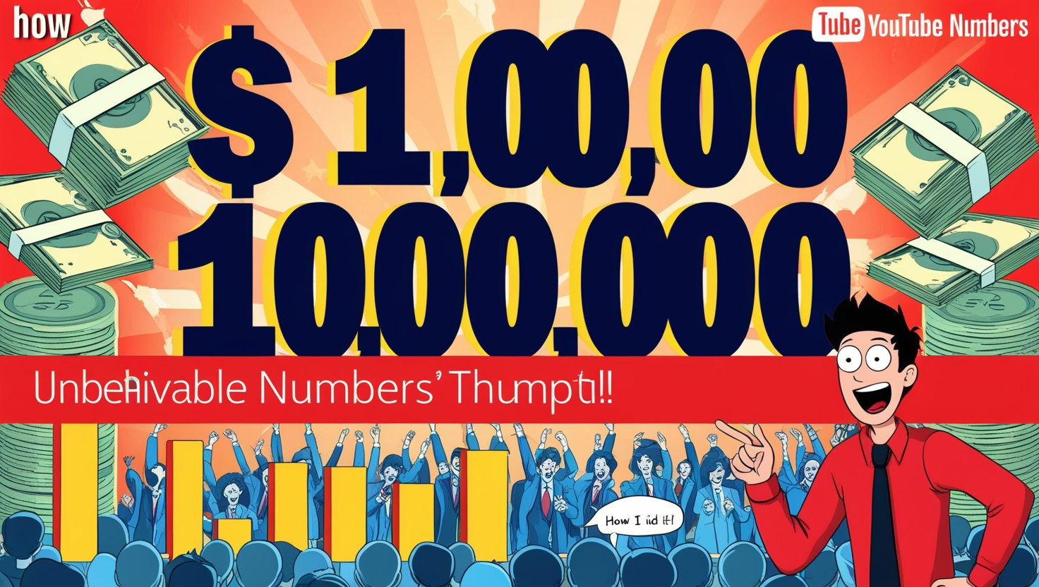 Large numbers Youtube Thumbnail by Designaider on Dribbble