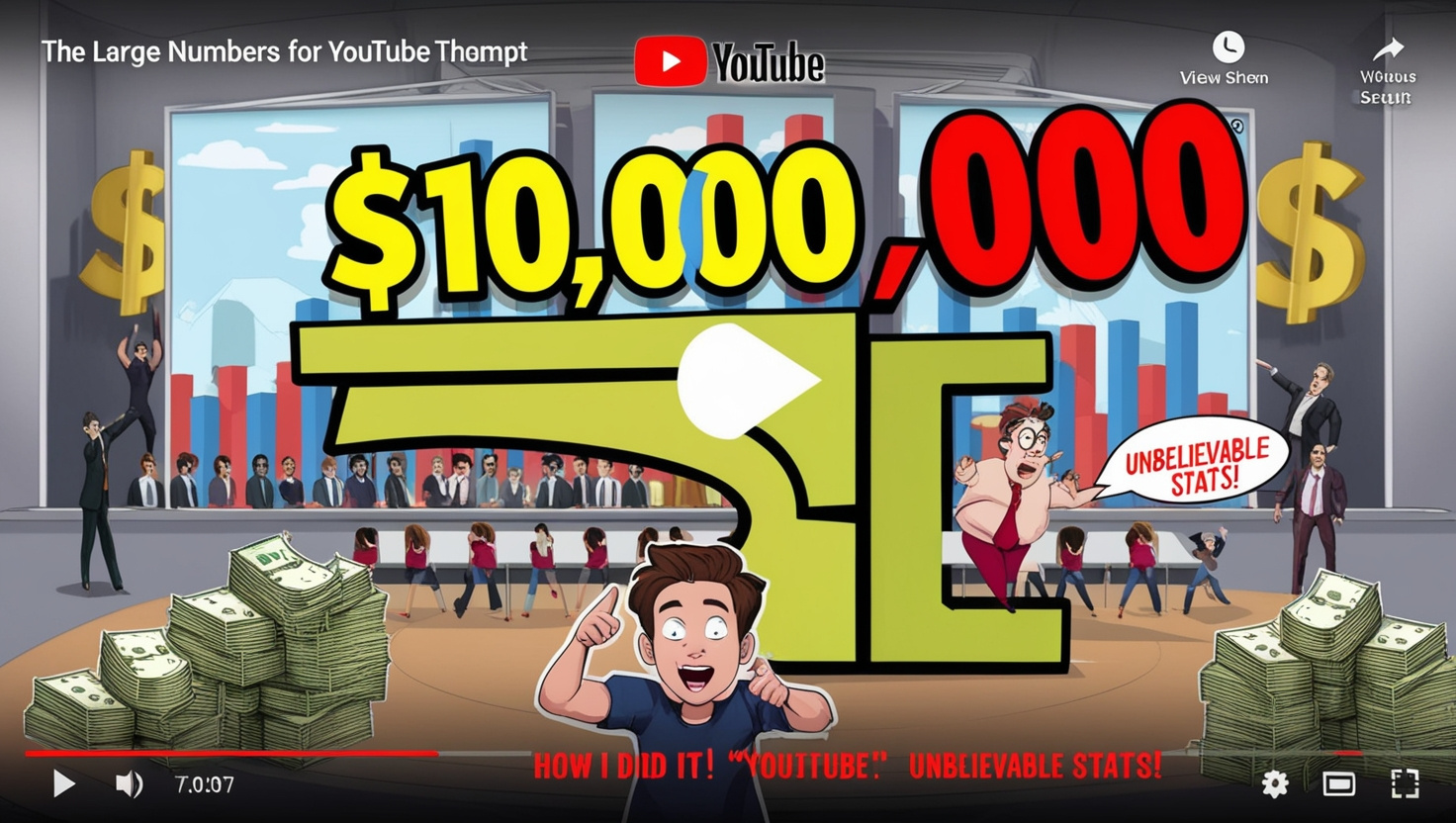 Large numbers Youtube Thumbnail by Designaider on Dribbble