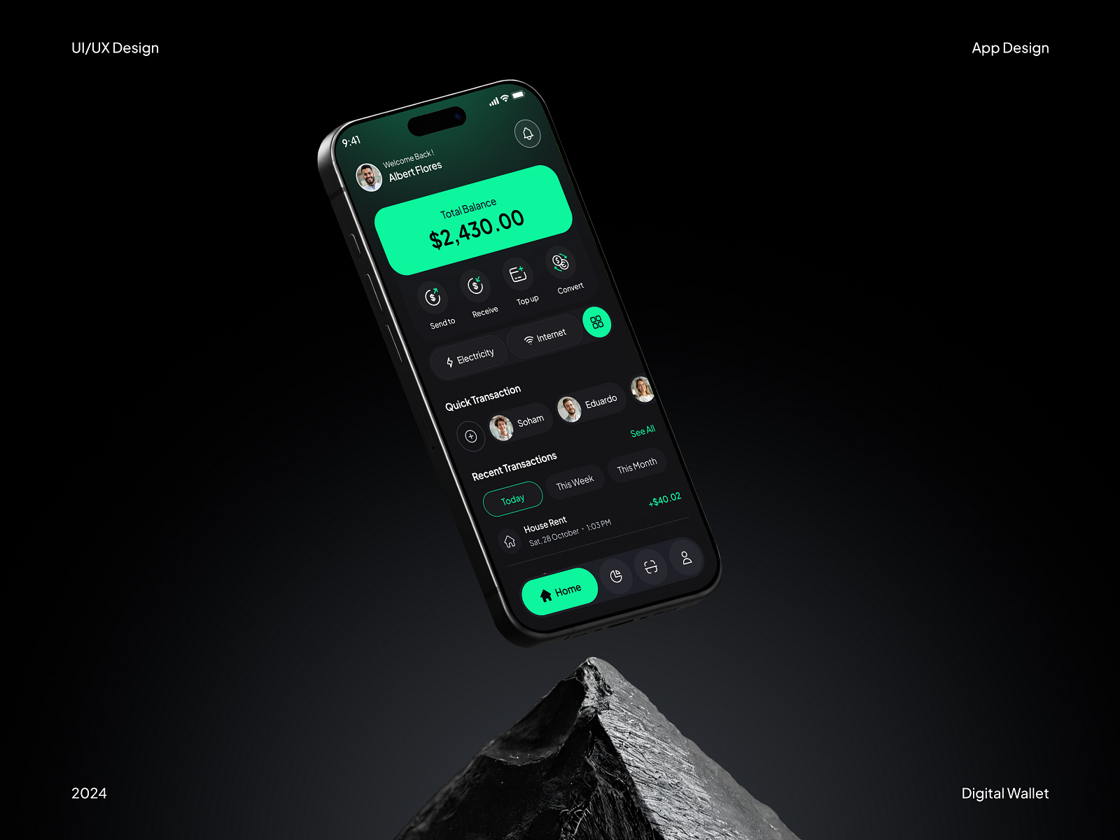 Digital Wallet Mobile App UI Design by Najmul Hasan Rifat | Senior UI ...