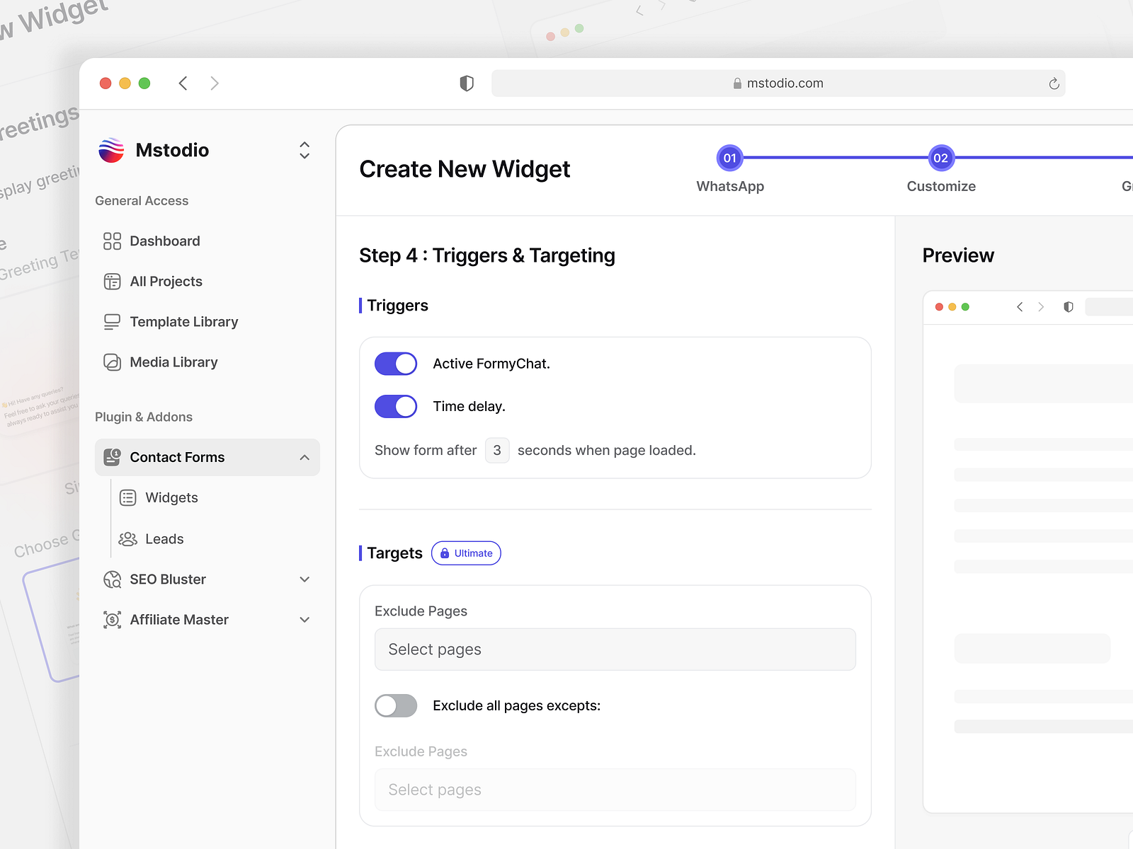 Triggers & Targeting for WP Plugin by Jamal Hossain Murad on Dribbble