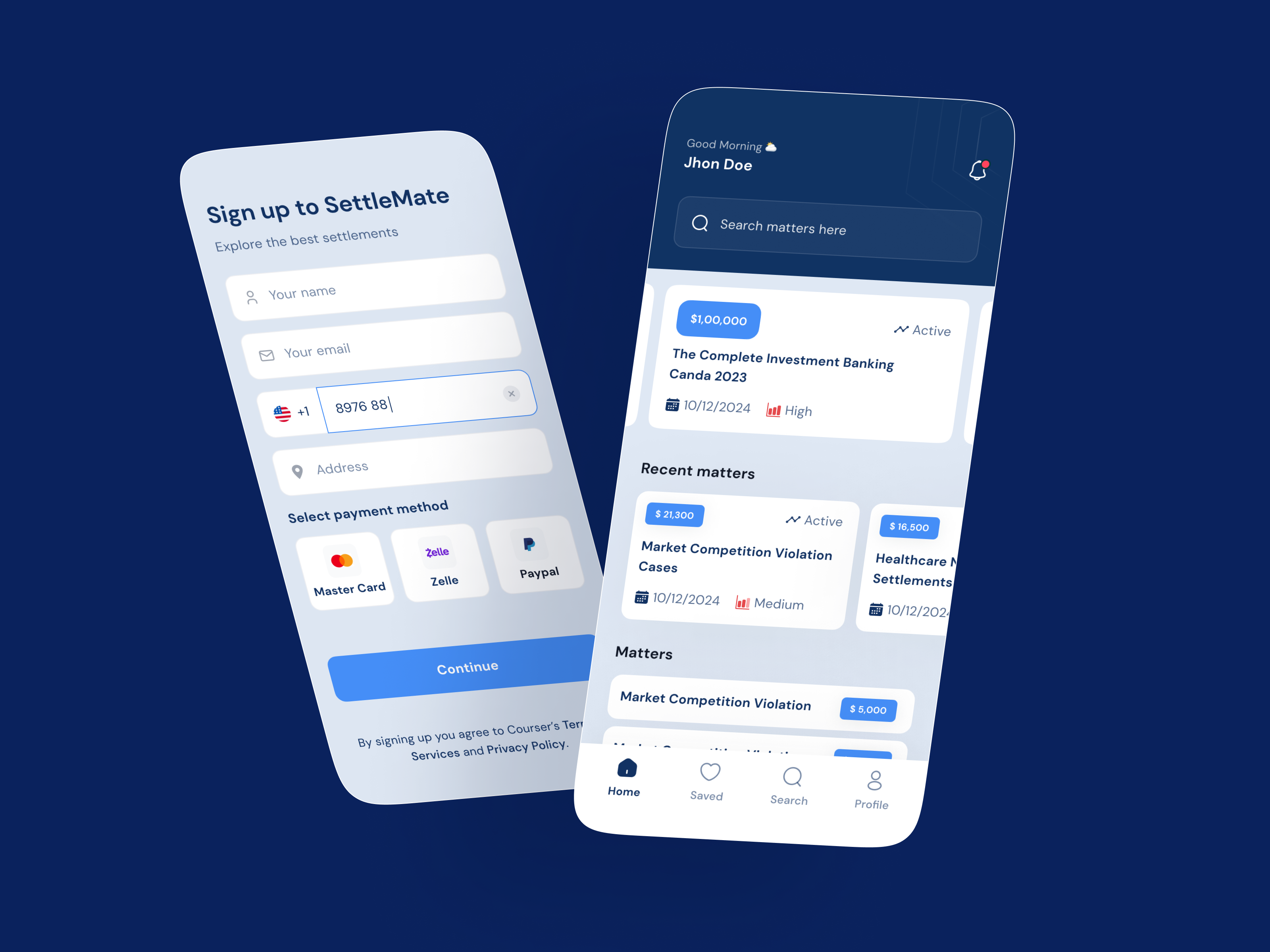 Financial Settlement App 01 by Syed Raju on Dribbble