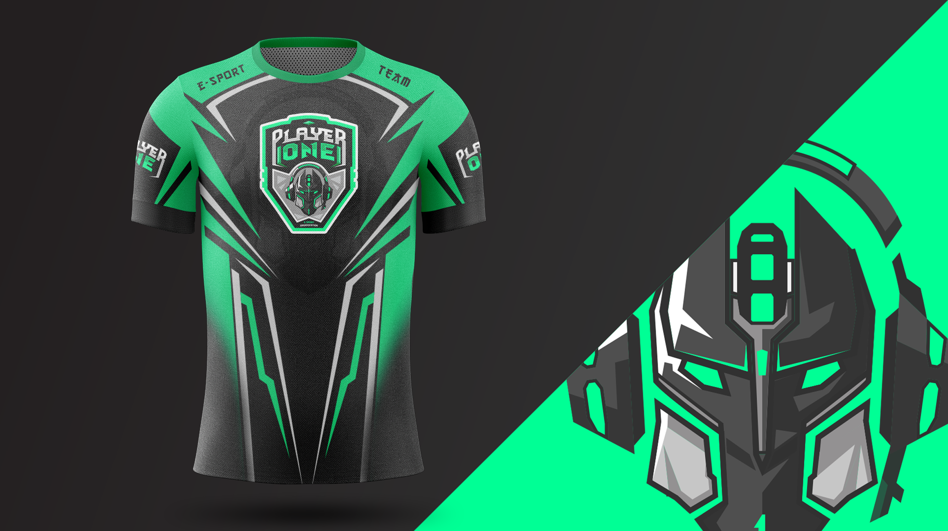 Player 1 Mascot gaming logo design by ART3M on Dribbble