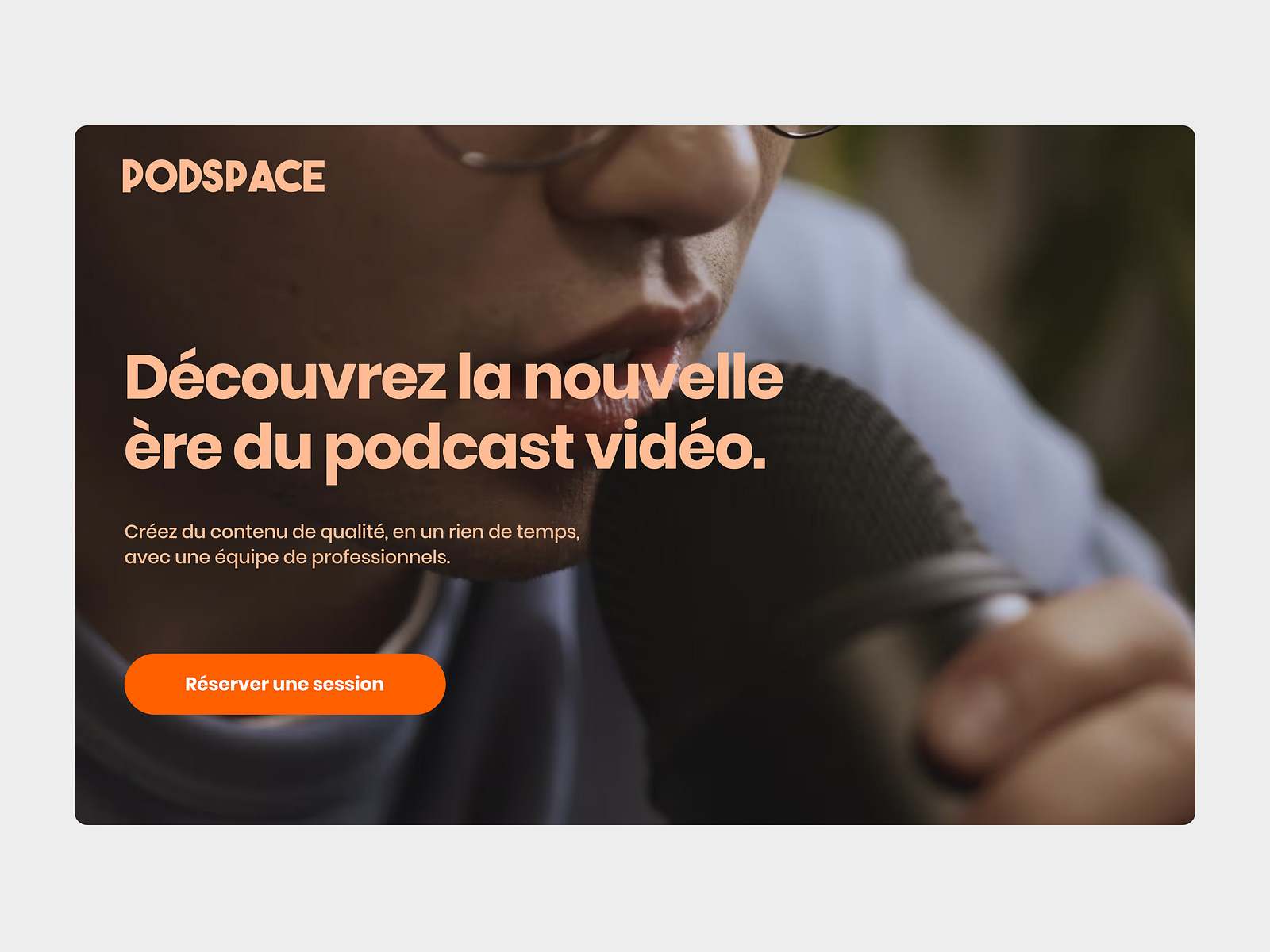 podspace - website by Melchior Bourdin on Dribbble