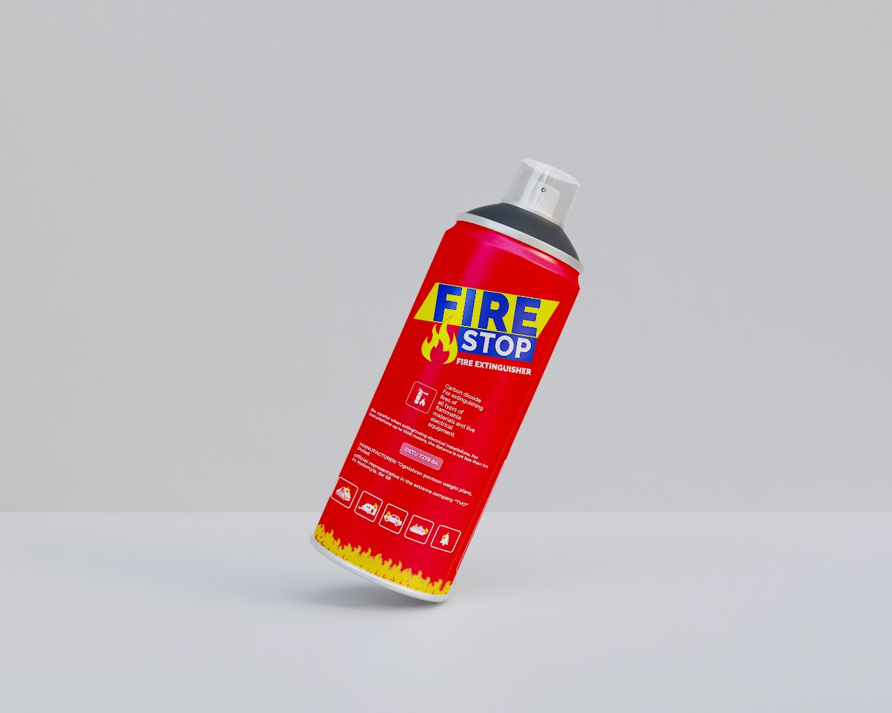 Fire Stop Bottle label Design by Shahin Ahmed Hridoy on Dribbble