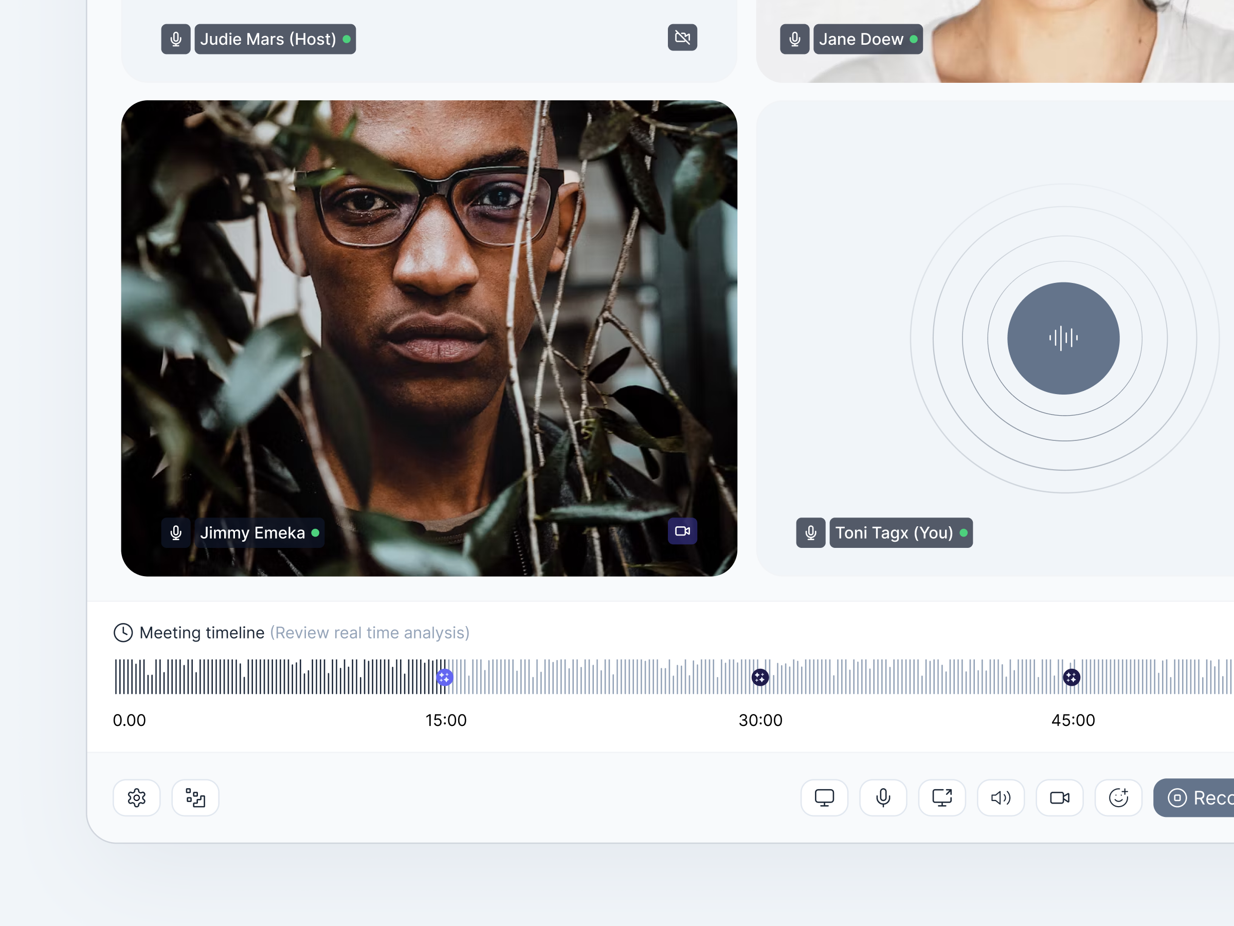 Meeting Assistant Interface with Real-Time AI Insights by Toni ...