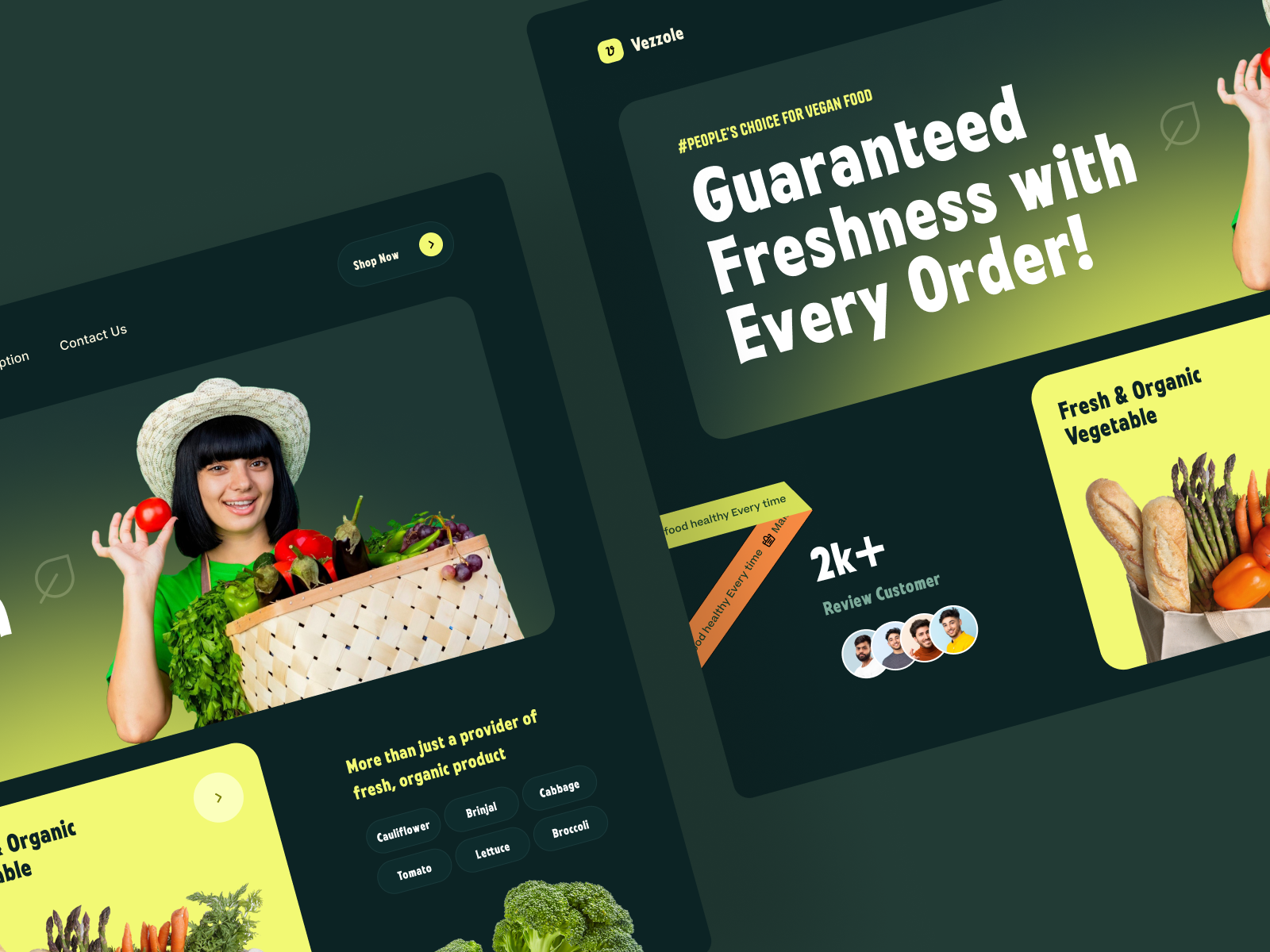 Vezzole - Vegetable Shop Website UI Design by Raymiq eCommerce for ...