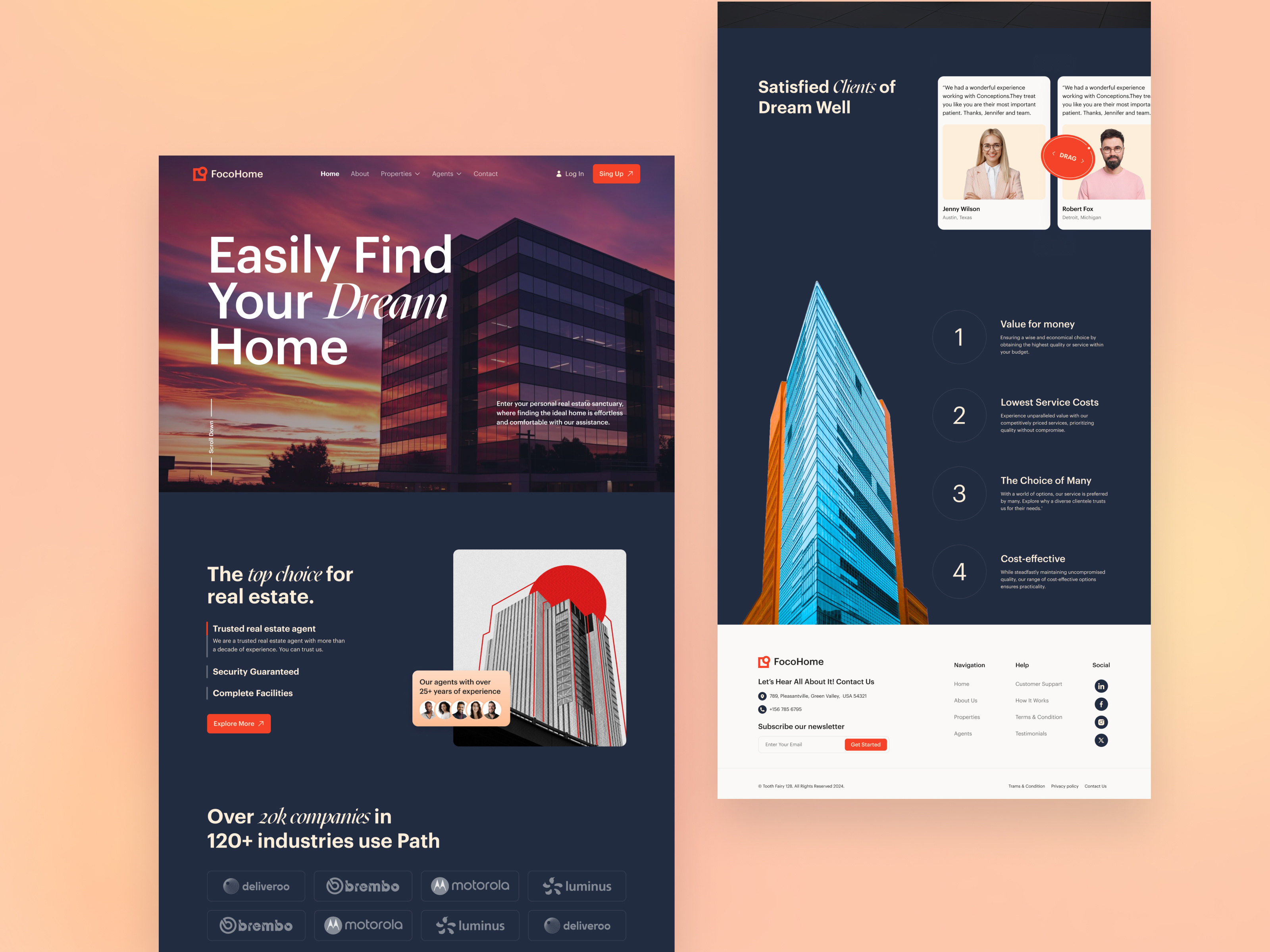 Real Estate - Website UI UX Design by Jubaer Riyad on Dribbble
