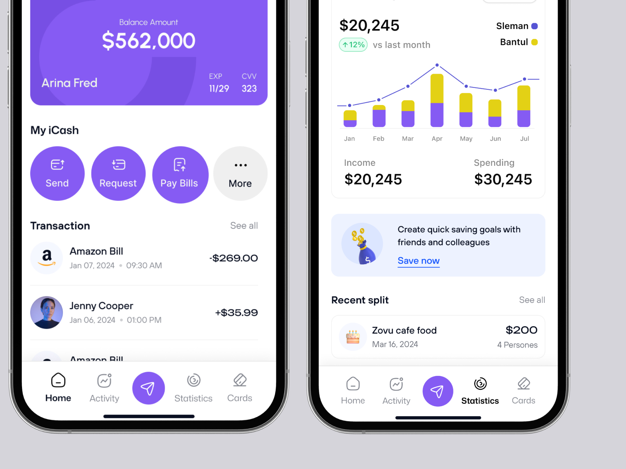 Mobile Banking App UI Design by Shahaduzzaman Sarker 💢 on Dribbble