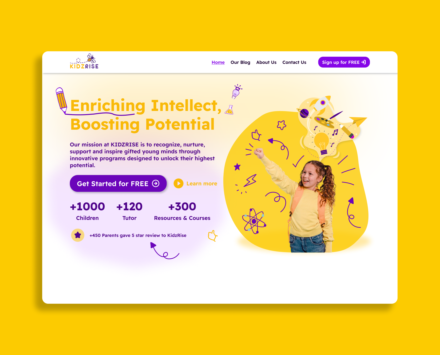 EdTech Kids Learning Platform - Landing Page Design by Haythem Baganna ...