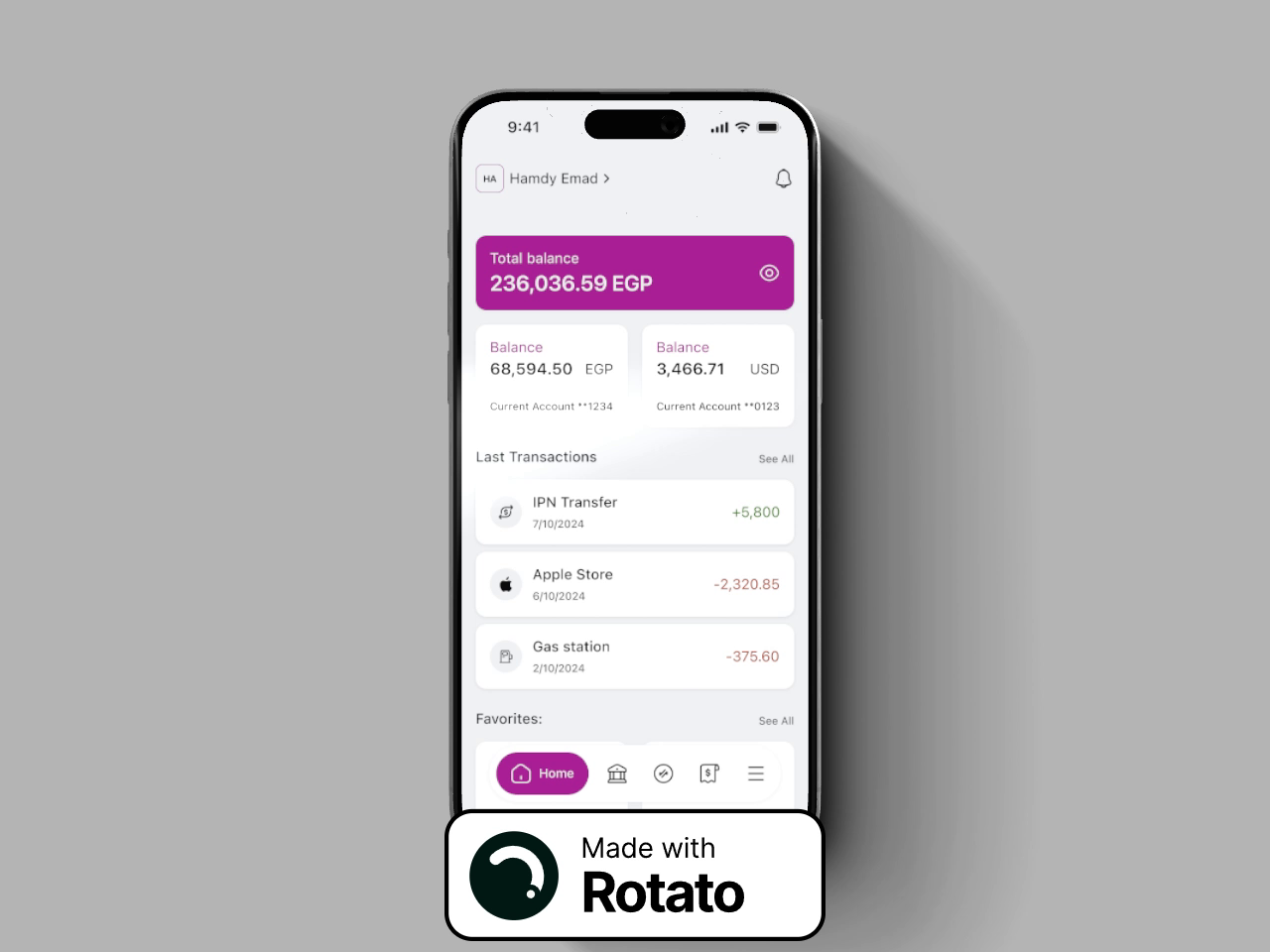 QNB Bebasata Mobile-Banking App "Redesign" by Hamdy Emad on Dribbble