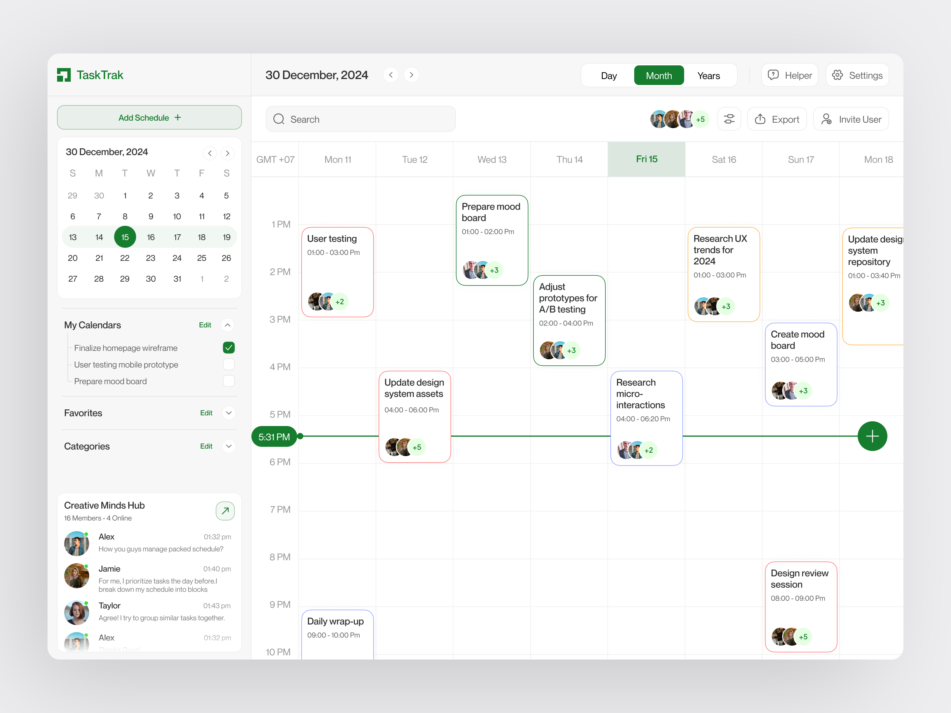 TaskTrak - Meeting Schedule Platform Dashboard by Ananto Nugroho Putra ...