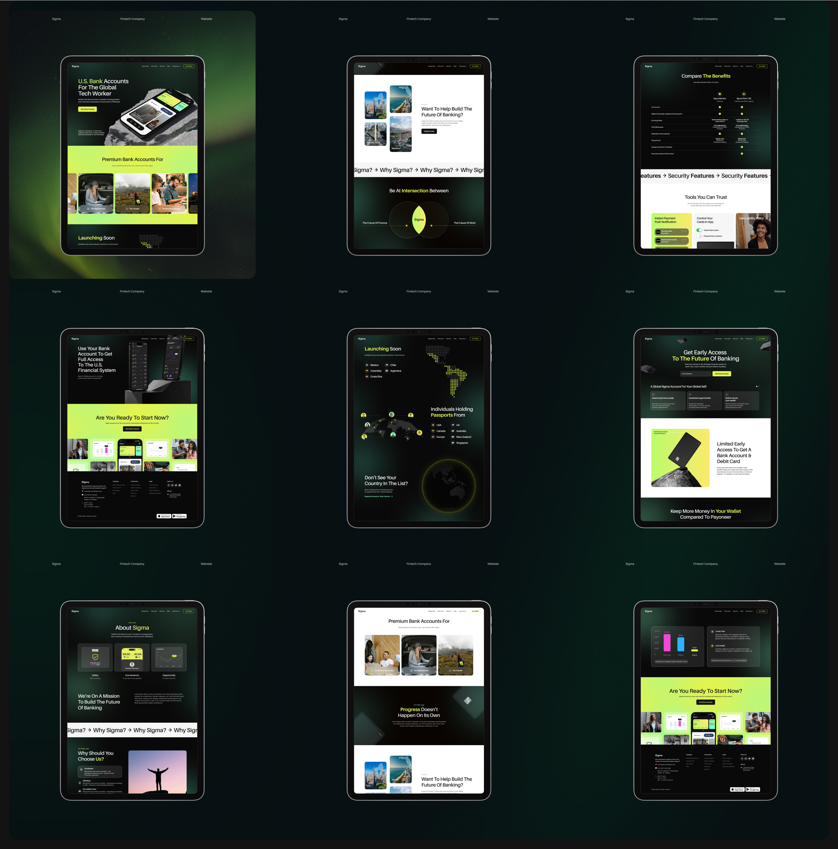 Sigma - UI/UX Design for Fintech Company by Afterglow on Dribbble