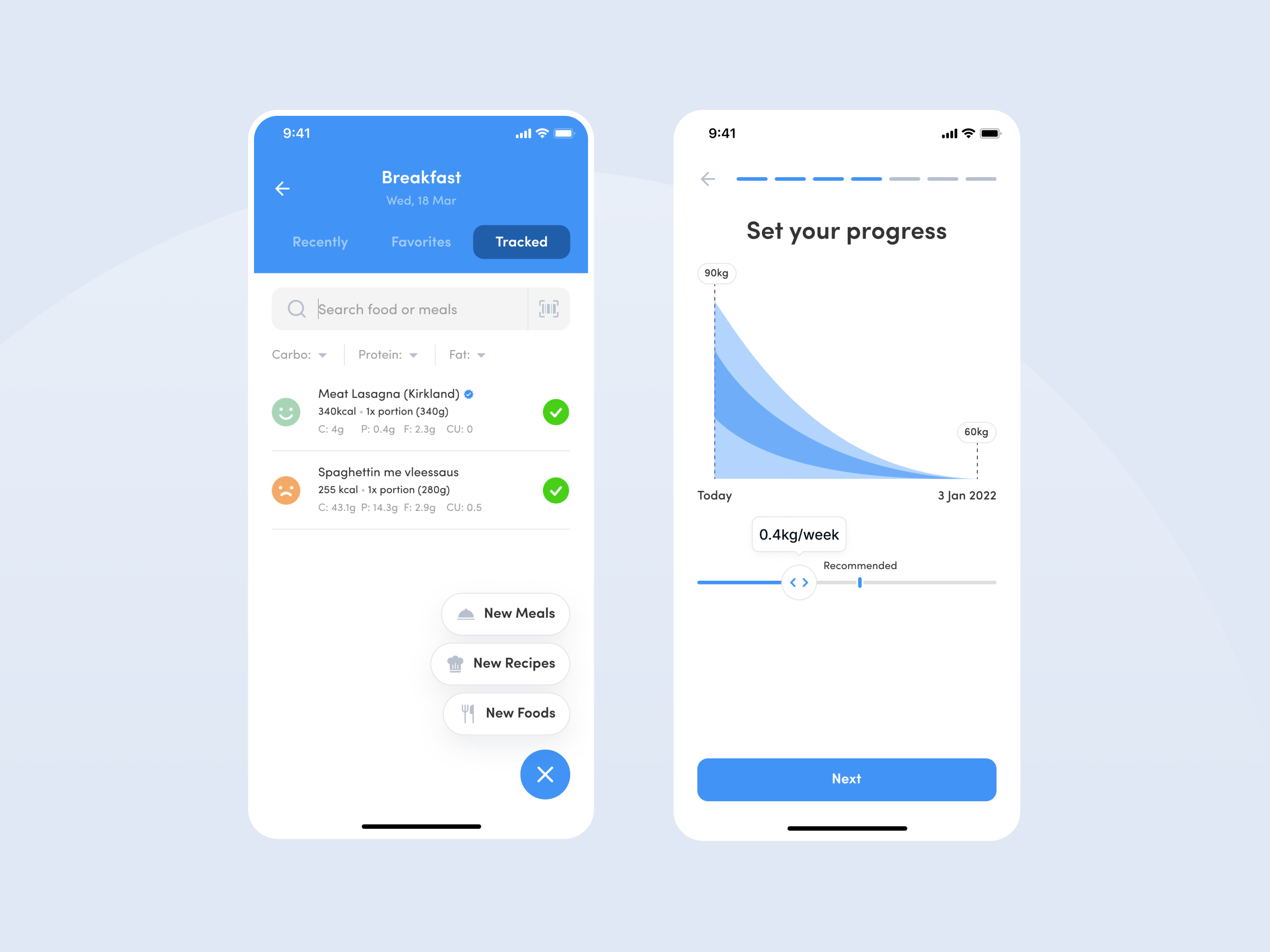 Meal Plan - Mobile App Design by Ahmad Faizien for OnPoint Studio on ...