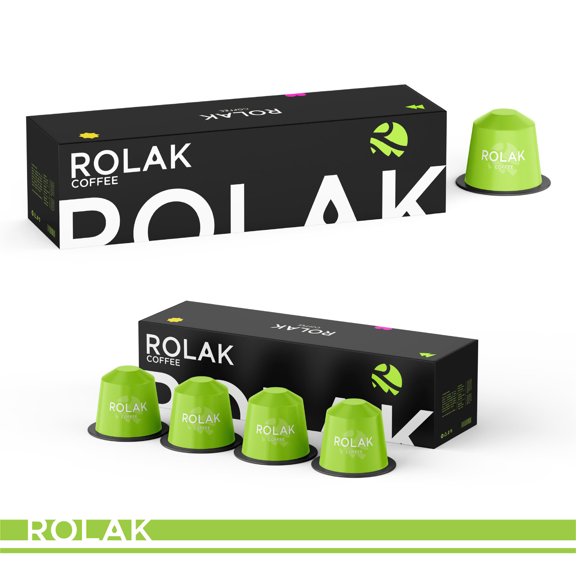 Logo Design - ROLAK COFFEE by Jusie on Dribbble