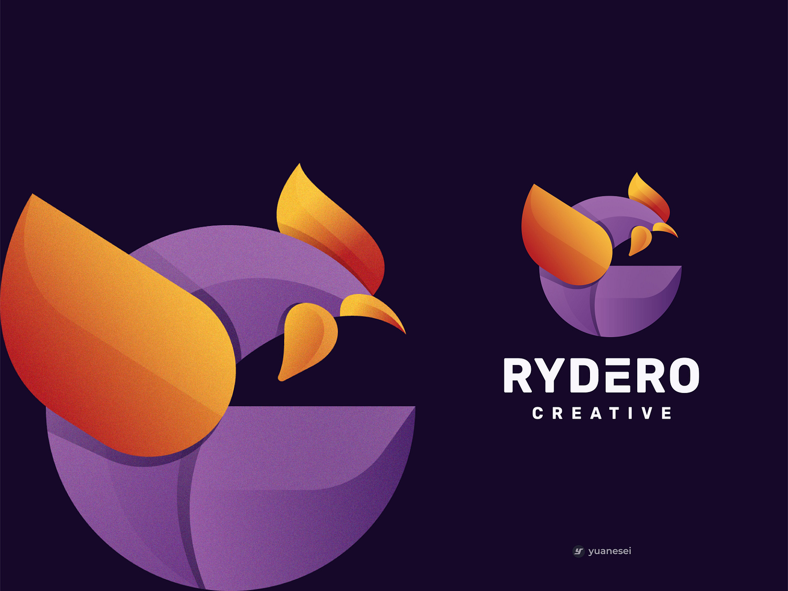 RYDERO Creative Rooster Logo Design by yuanesei on Dribbble