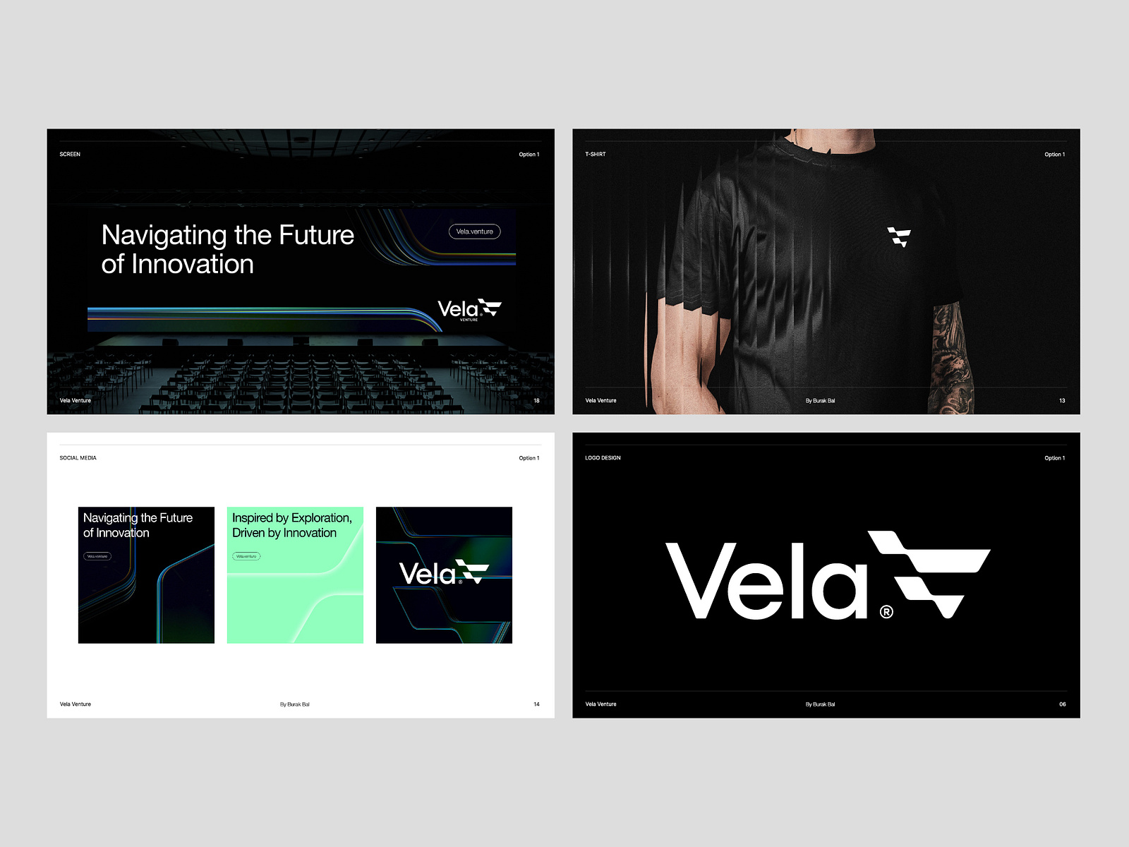 Vela Venture Logo & Branding by Burak Bal on Dribbble