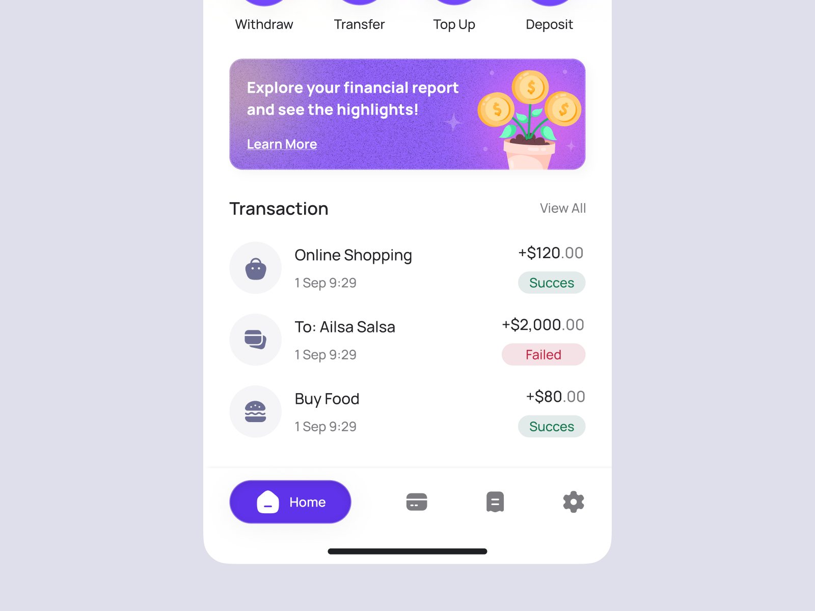 E-Wallets UI/UX Saas Mobile Apps by Ailsa Salsabila for Orenji Studio on Dribbble